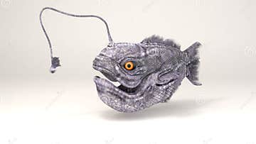 Ancient Angler Fish-Dinosaur Stock Illustration - Illustration of ...