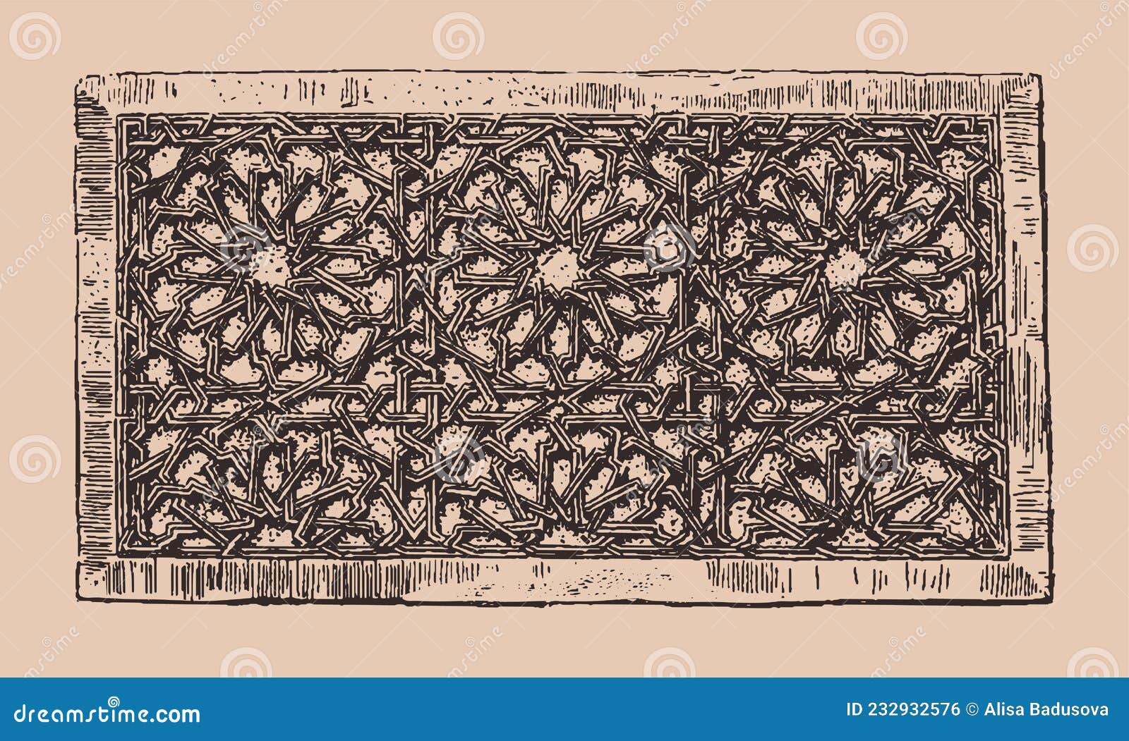 Ancient Antique Traditional Frame Ornament Stock Vector - Illustration ...