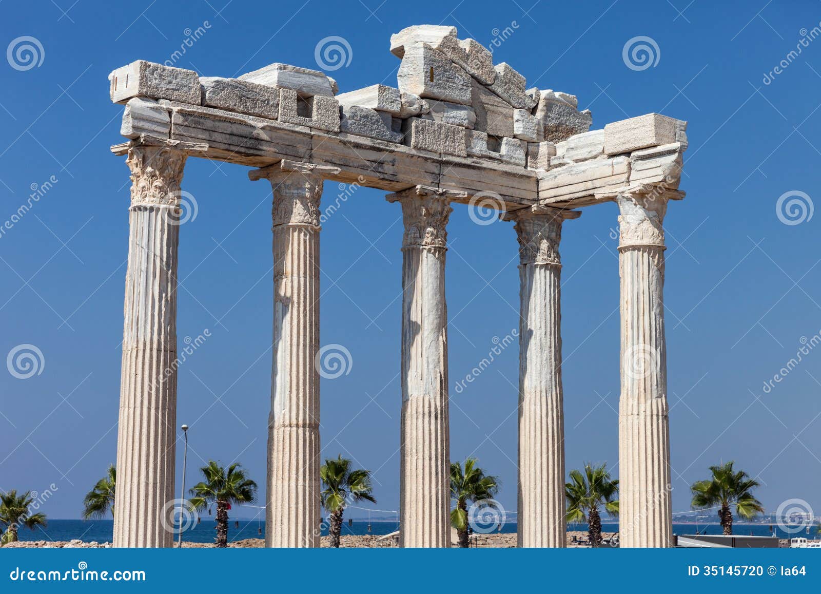 Ancient Apollo Temple Royalty-Free Stock Photography | CartoonDealer ...
