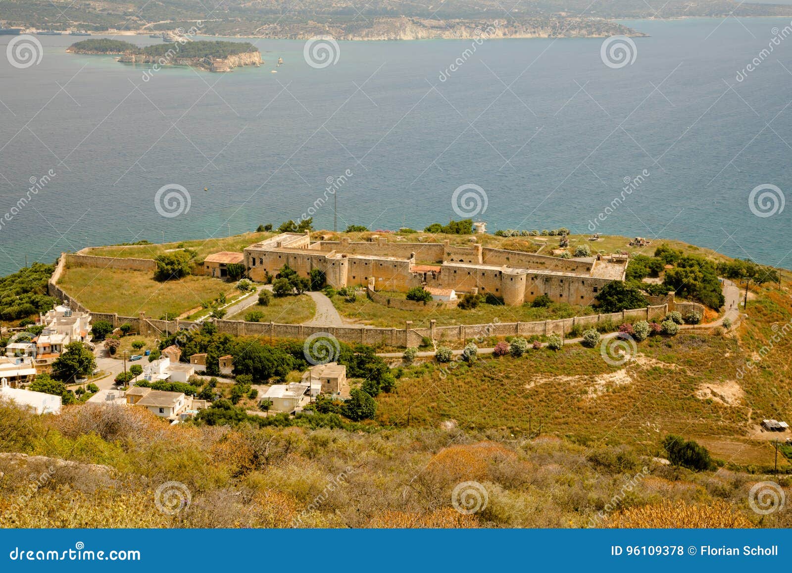 Ancient Aptera, Crete, Greece Stock Photo - Image of stone, historical ...