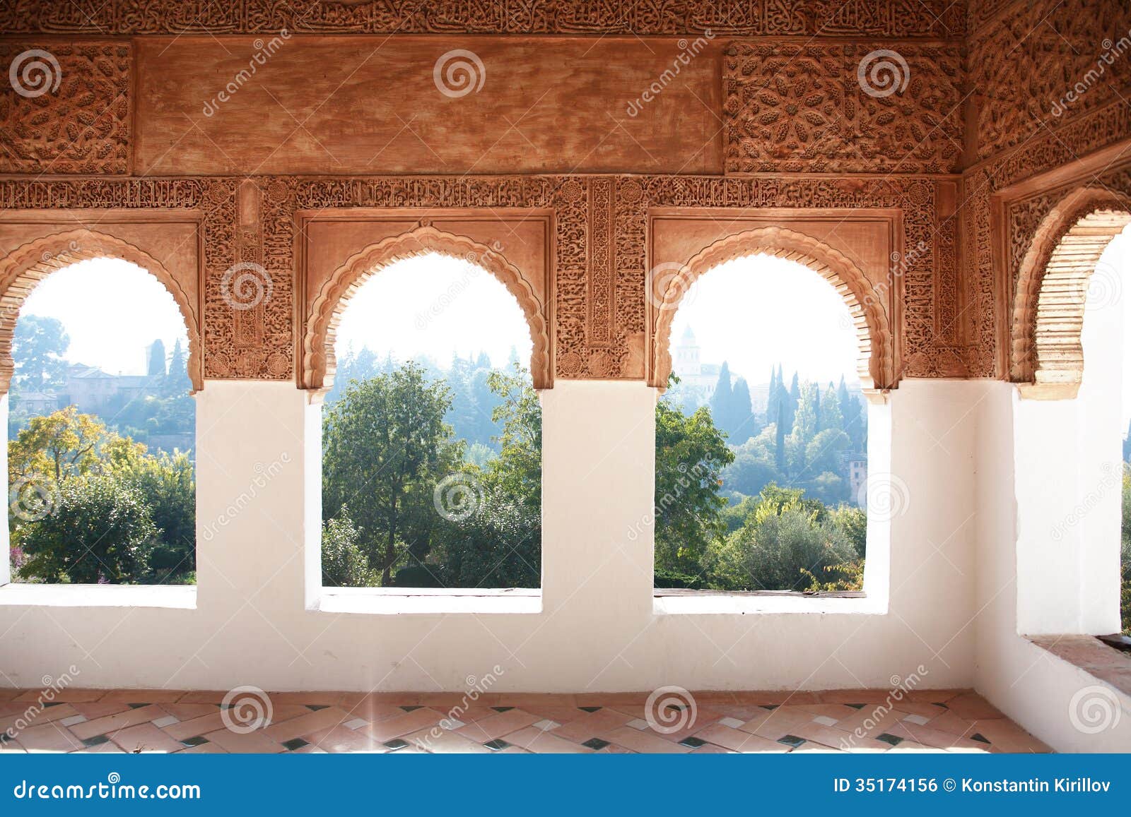 Ancient Arabian Palace stock photo. Image of arch, history - 35174156