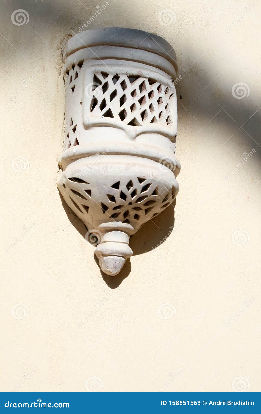 An Ancient Arabic Style Ceramic Wall Lamp Stock Image - Image of mosque ...