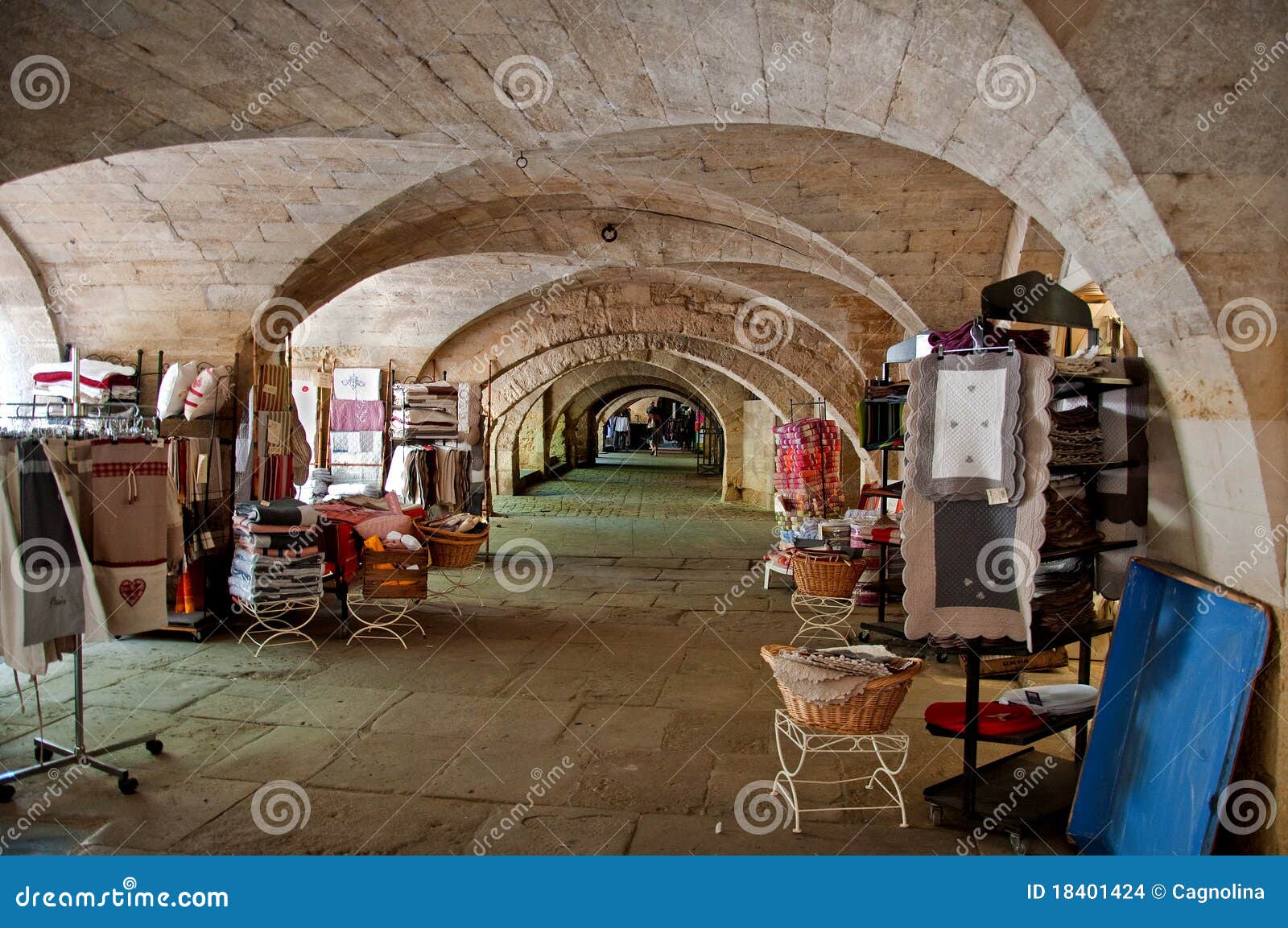 Ancient arcade stock photo. Image of promenade, selling - 18401424