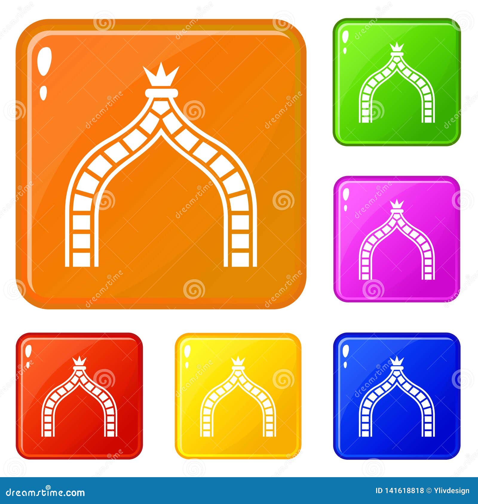 Ancient Arch Icons Set Vector Color Stock Vector - Illustration of ... Ancient Arch Icons Set Vector Color Stock Vector - Illustration of ...