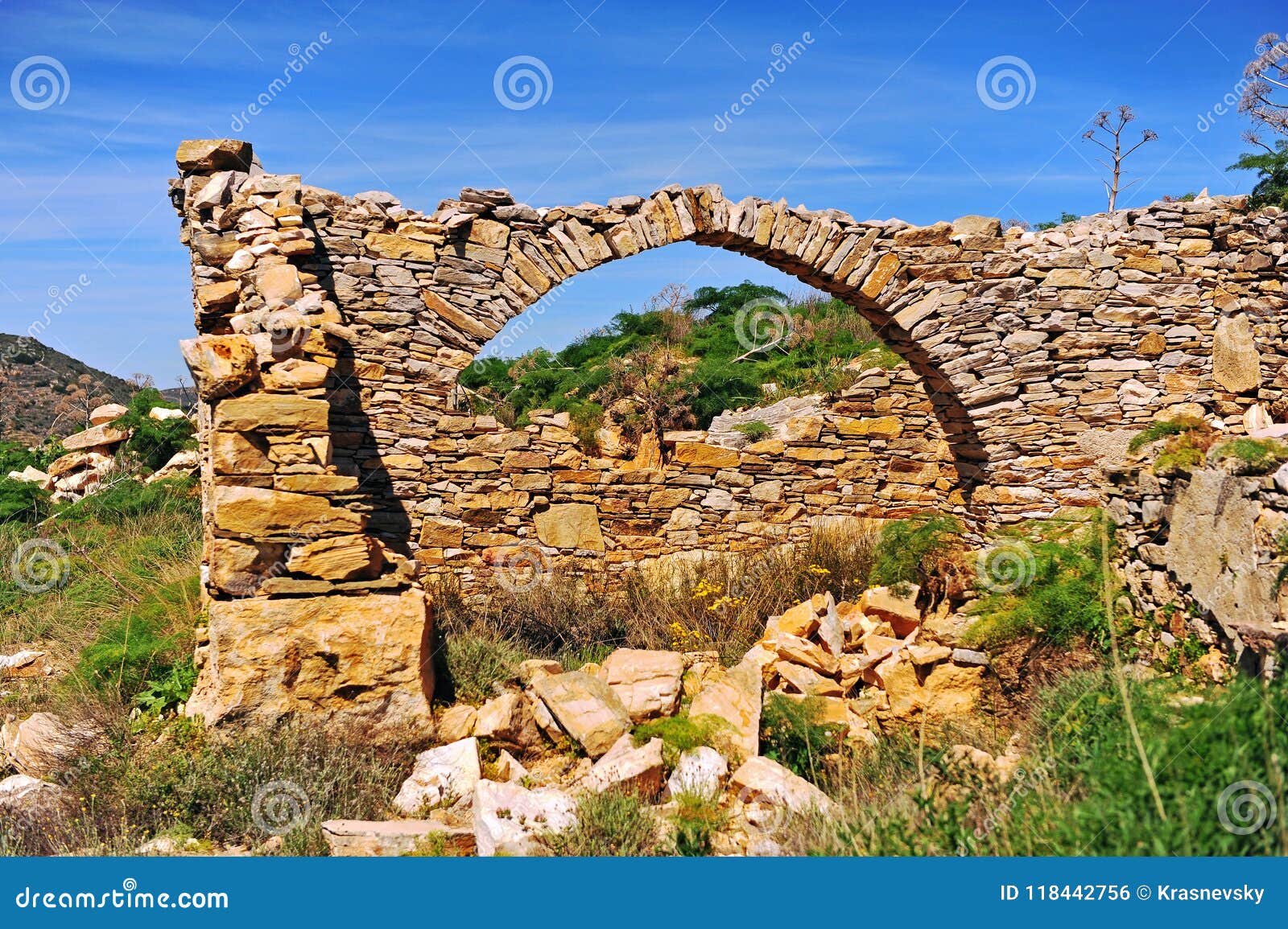 Ancient arch stone bridge stock photo. Image of bizantine - 118442756