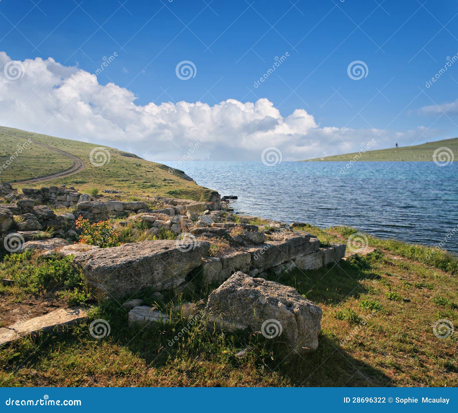 Ancient Archaeological Site on the Coast of Crimea, Ukraine. Stock ...