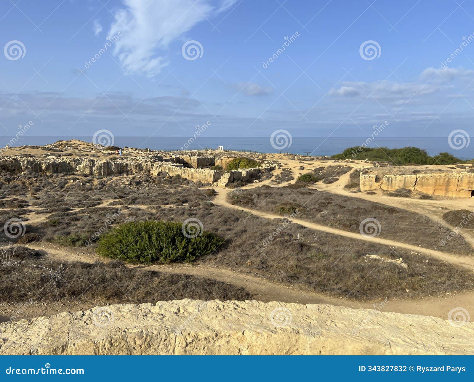 The Ancient Archaeological Site of Paphos, Cyprus, on the Mediterranean ...
