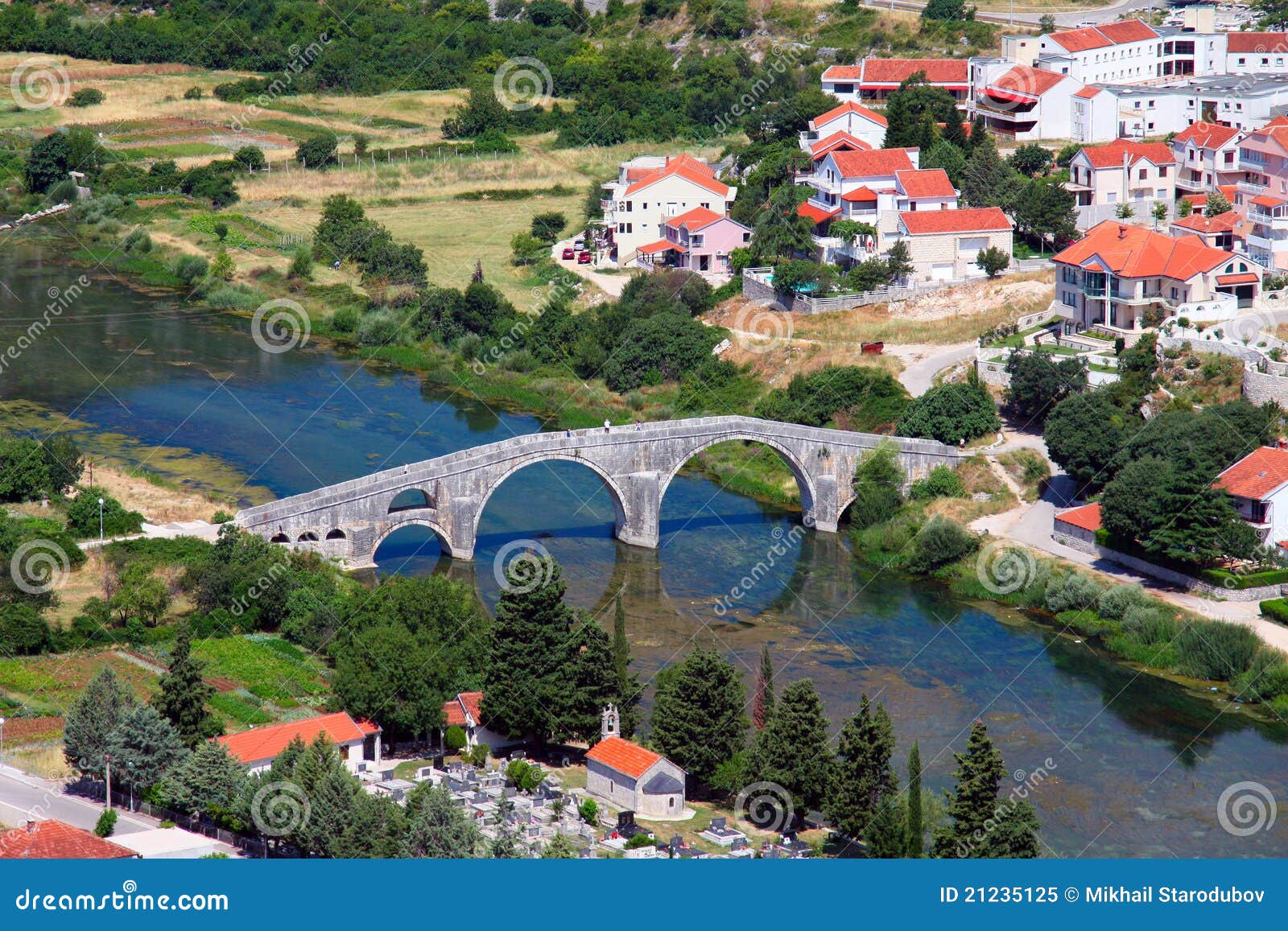 Ancient arched bridge stock image. Image of travel, history - 21235125