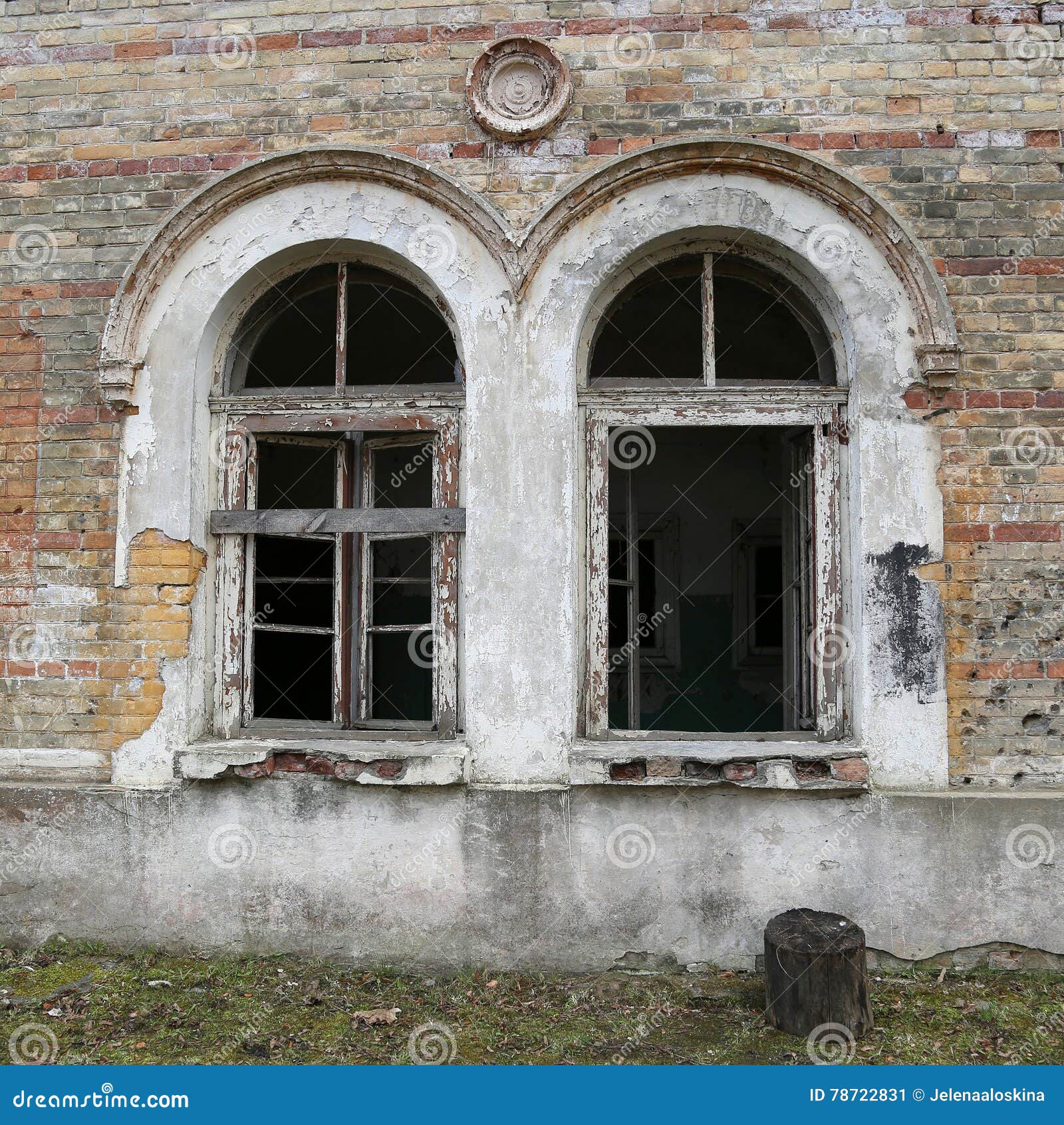 Ancient Arched Corridor Built In Brick Stock Photography ...