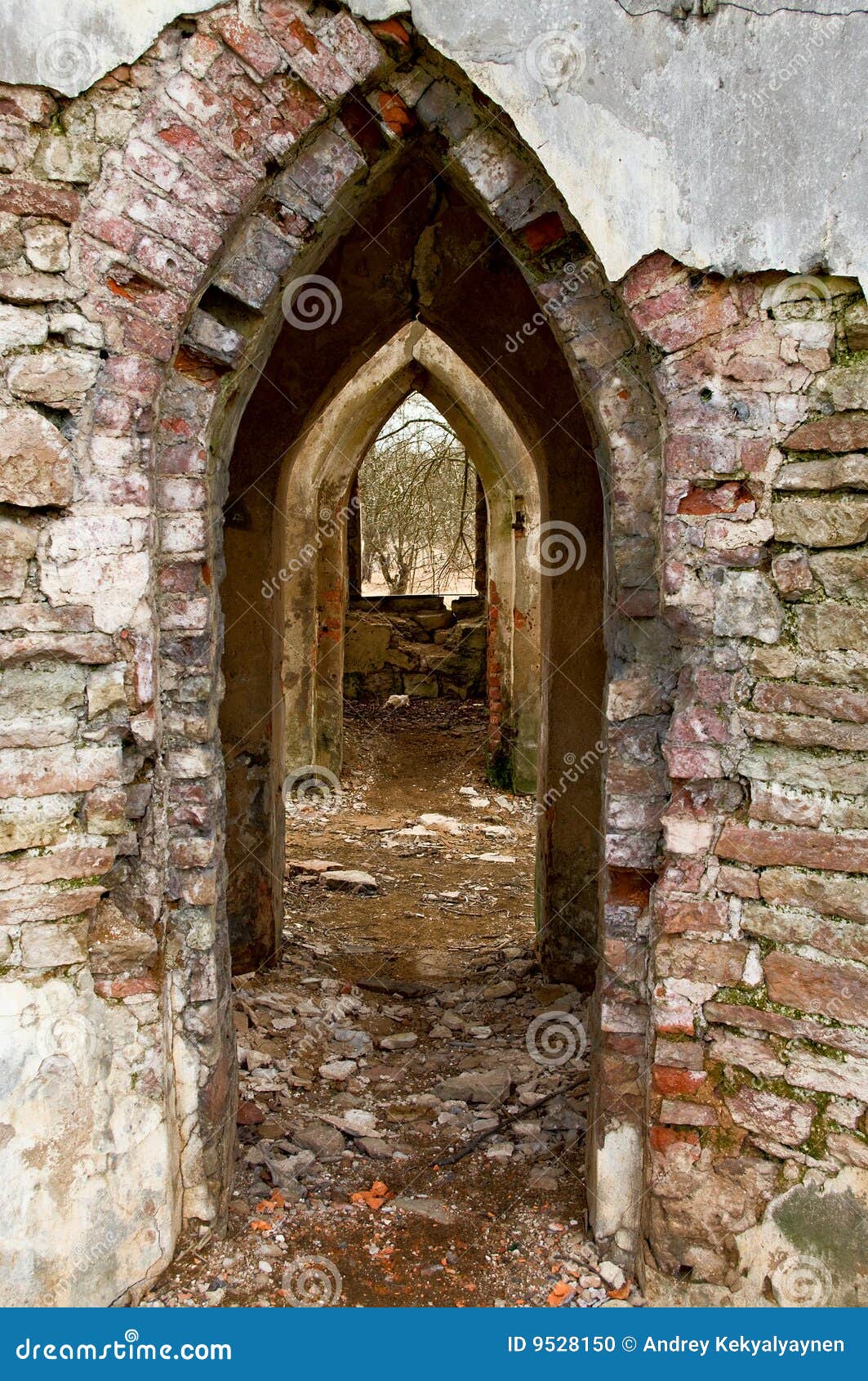 Ancient Arches through the Brick Walls Stock Photo - Image of arch ...