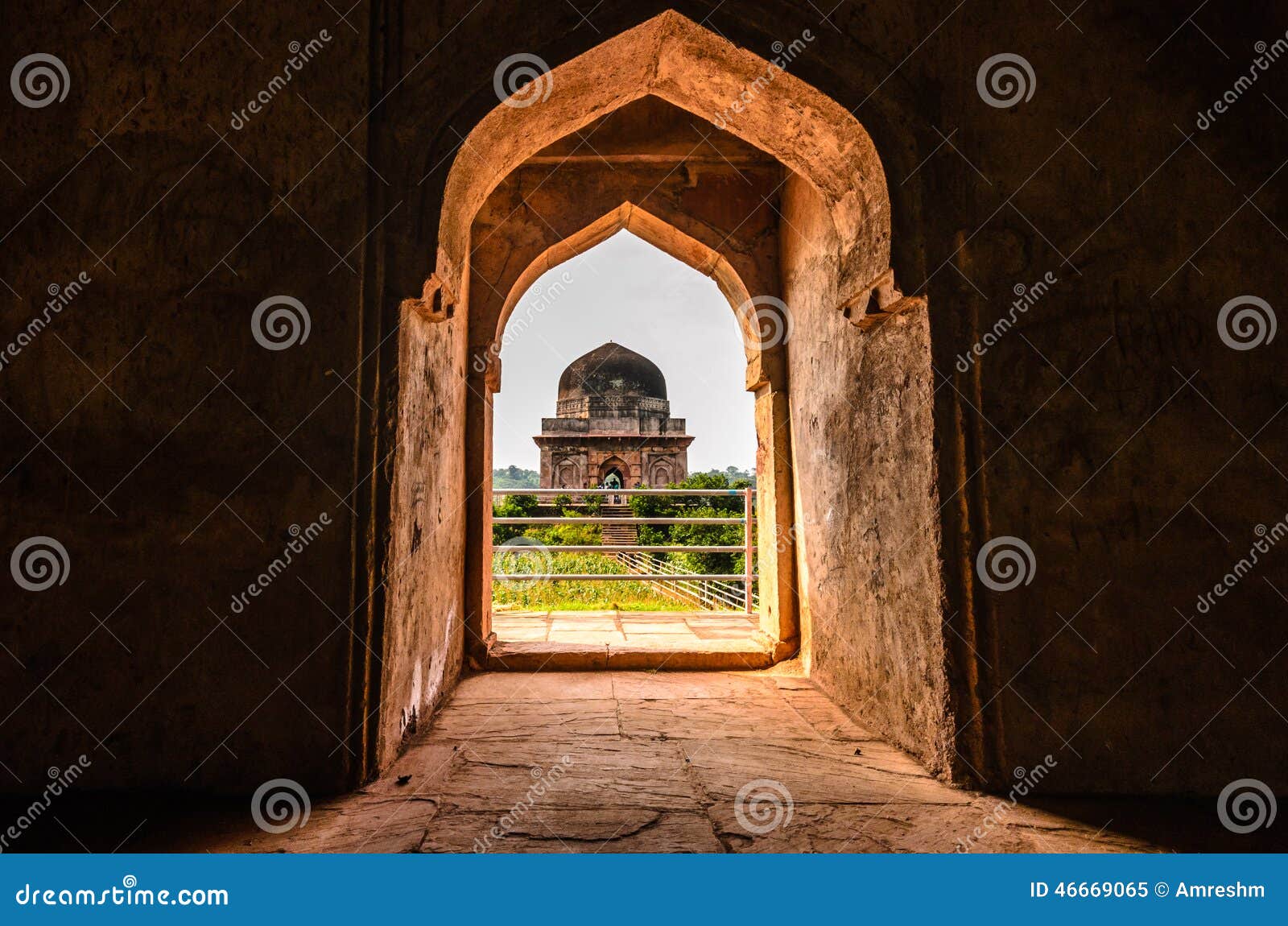 Ancient Arches Through The Brick Walls Stock Image | CartoonDealer.com ...