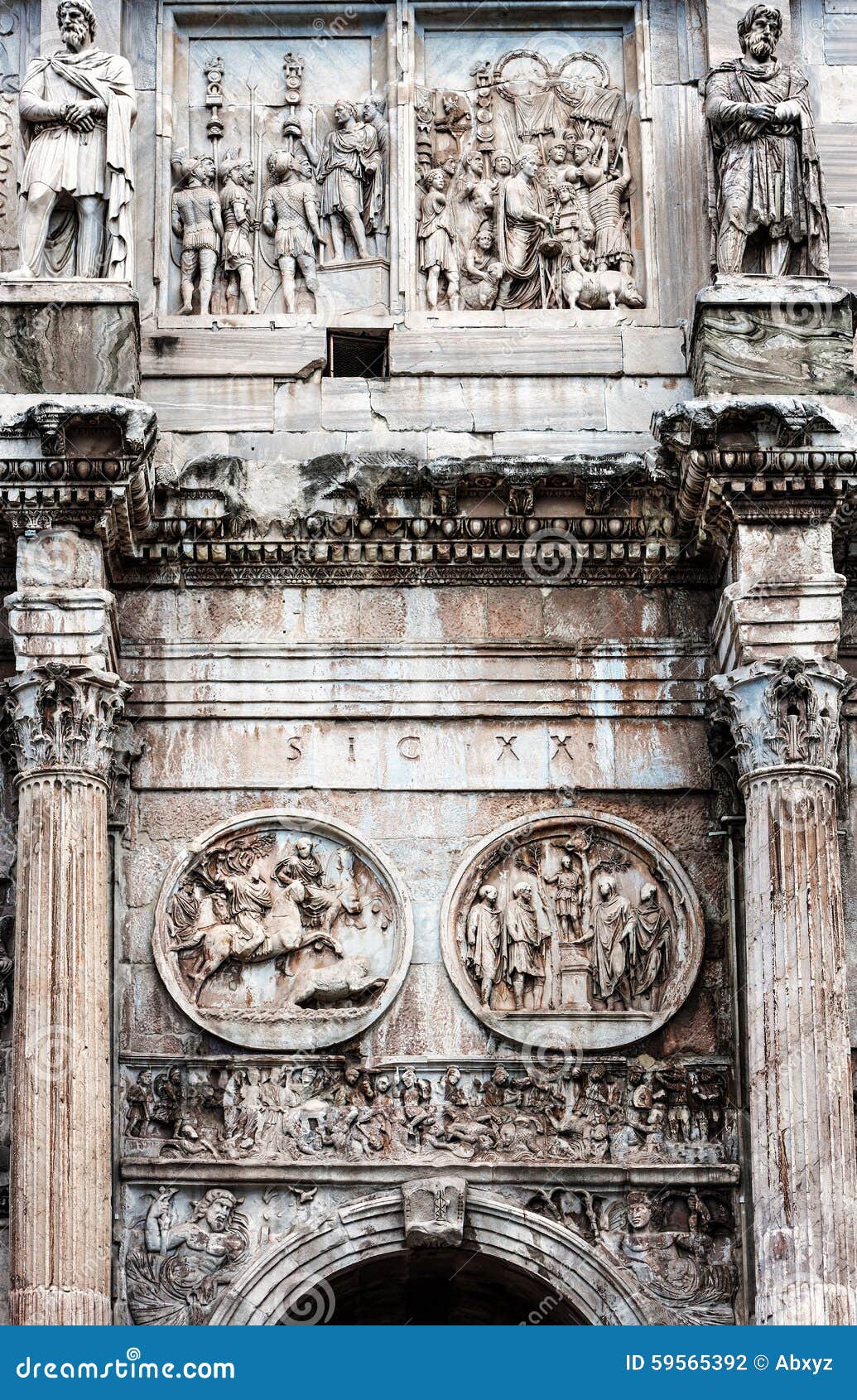 Ancient Architectonic Detail Stock Photo - Image of empire, archeology ...