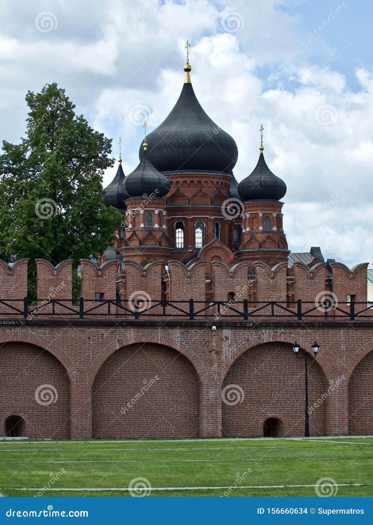 Ancient Architectural Complex Fortress Tula Kremlin Stock Photo - Image ...