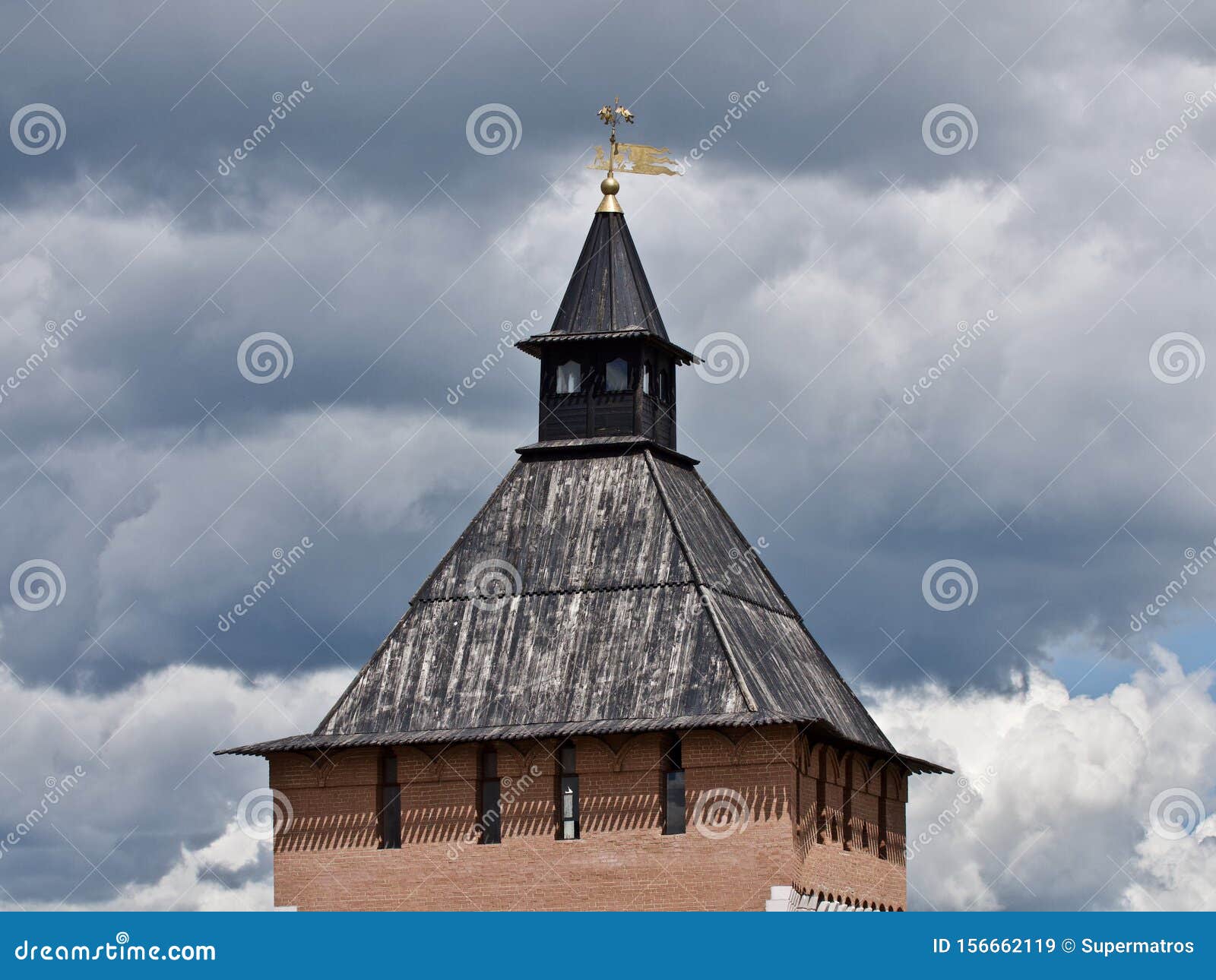 Ancient Architectural Complex Fortress Tula Kremlin Stock Image - Image ...