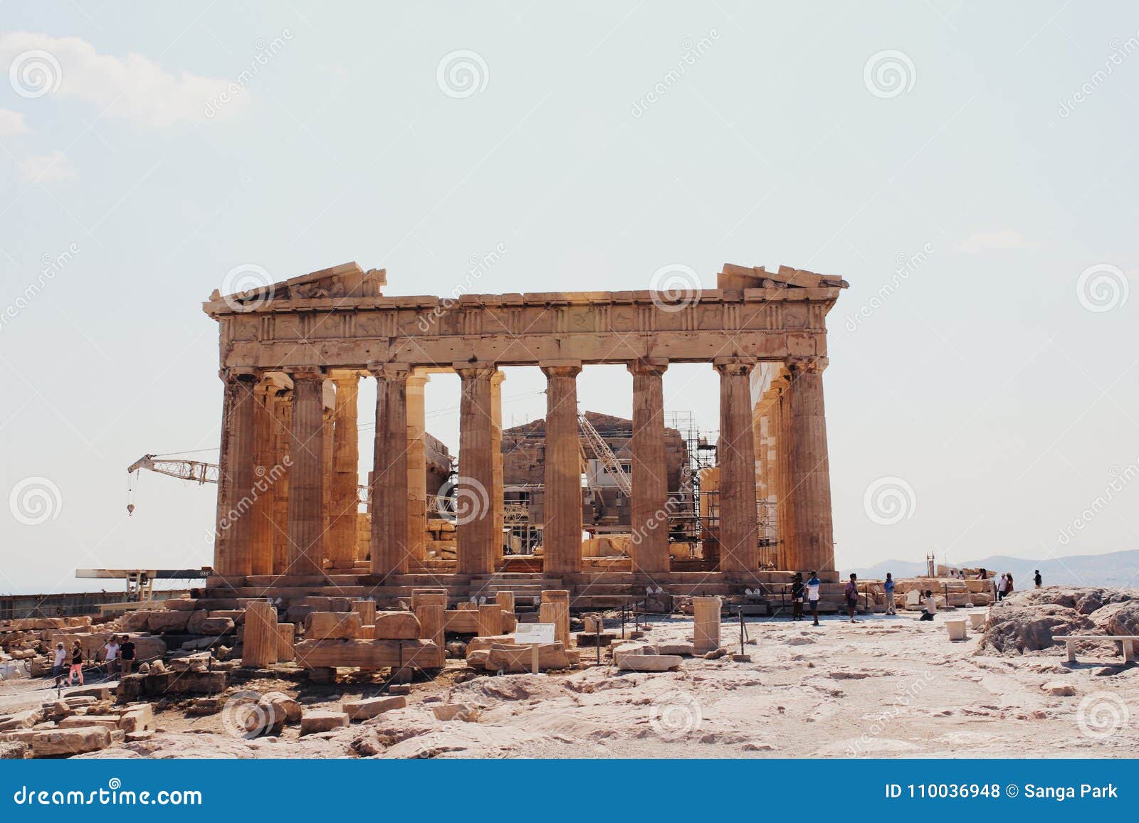 Acropolis Ancient Ruins in Athens, Greece Editorial Stock Photo - Image ...