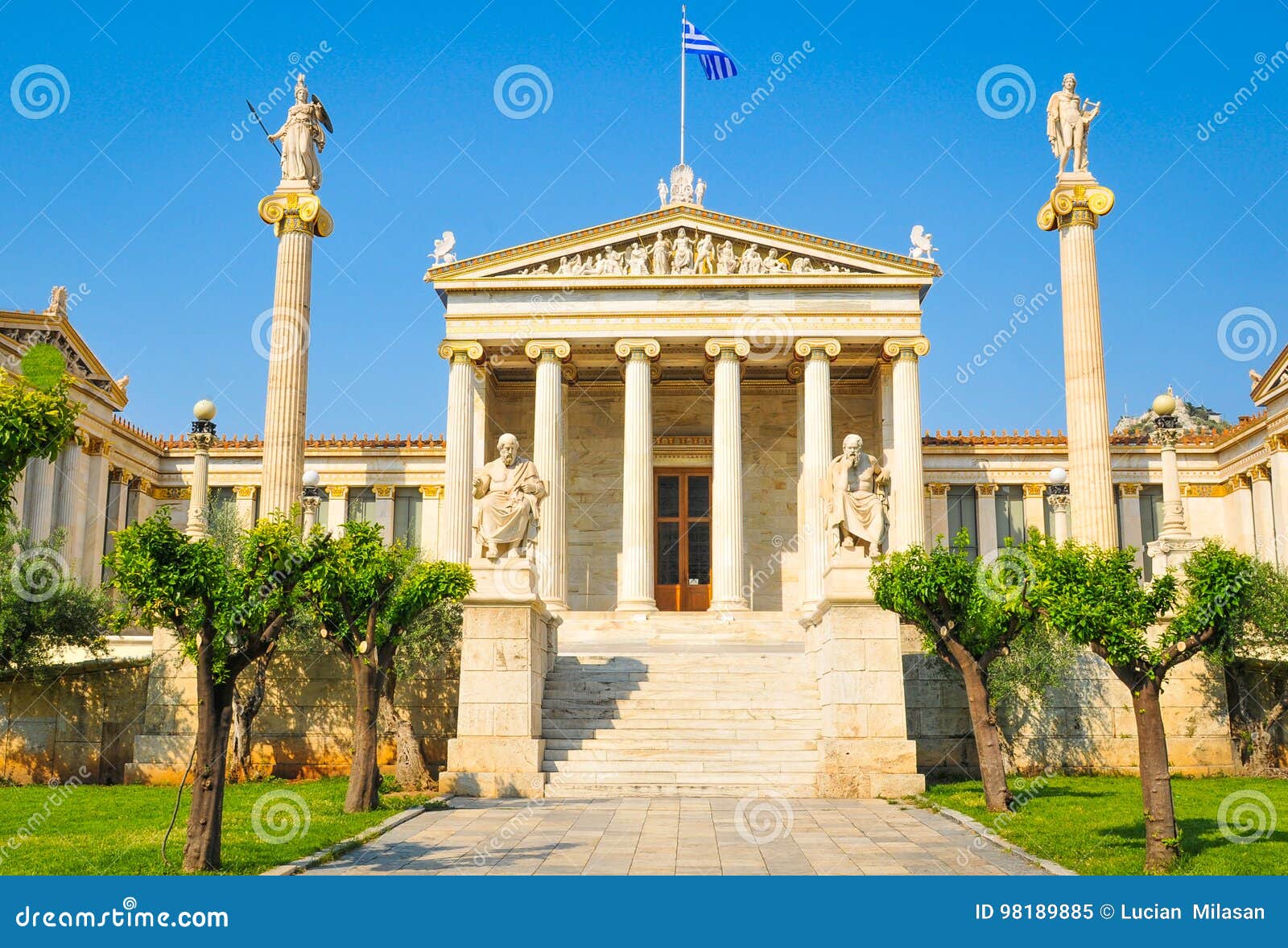 Ancient Architecture in Athens, Greece Stock Image - Image of ...