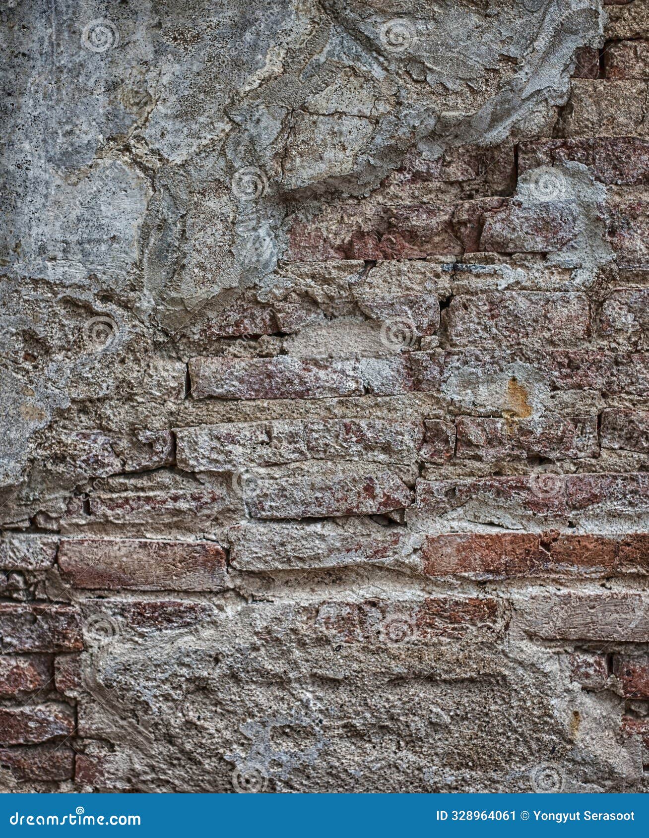 Ancient Architecture Broken Old Brick Wall Stock Image - Image of grey ...