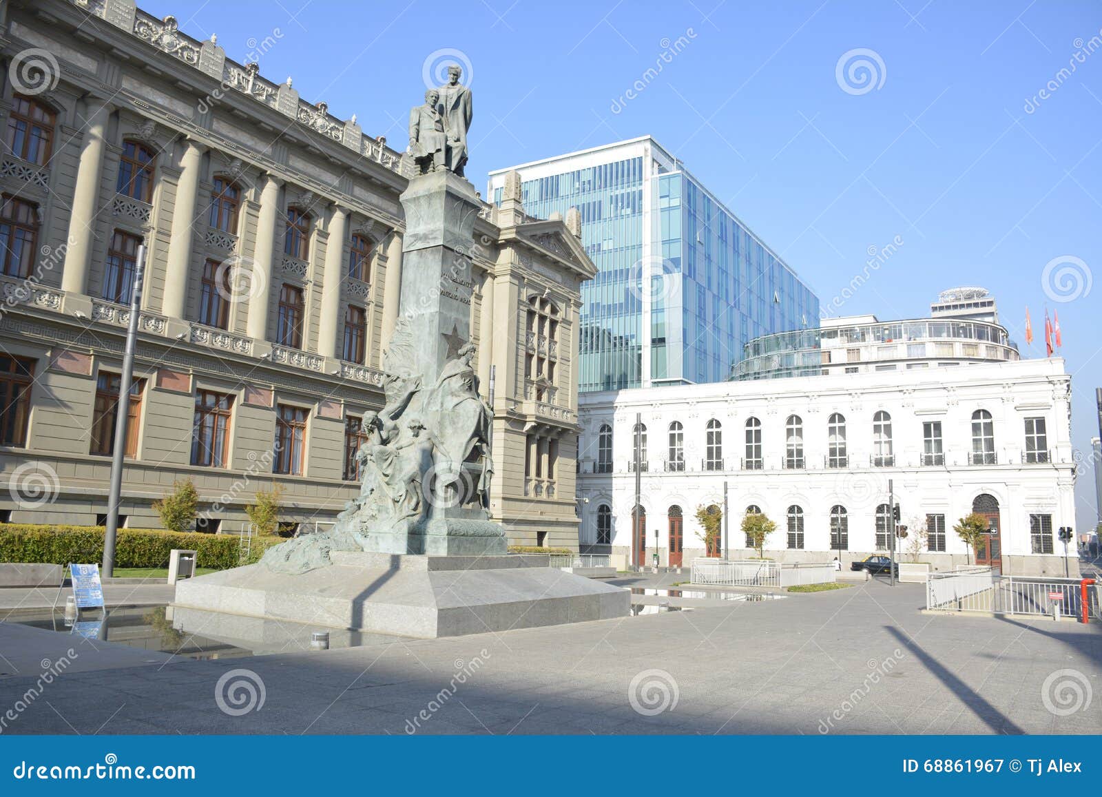 Ancient Architecture in Chile Stock Image - Image of plaza, apartment ...
