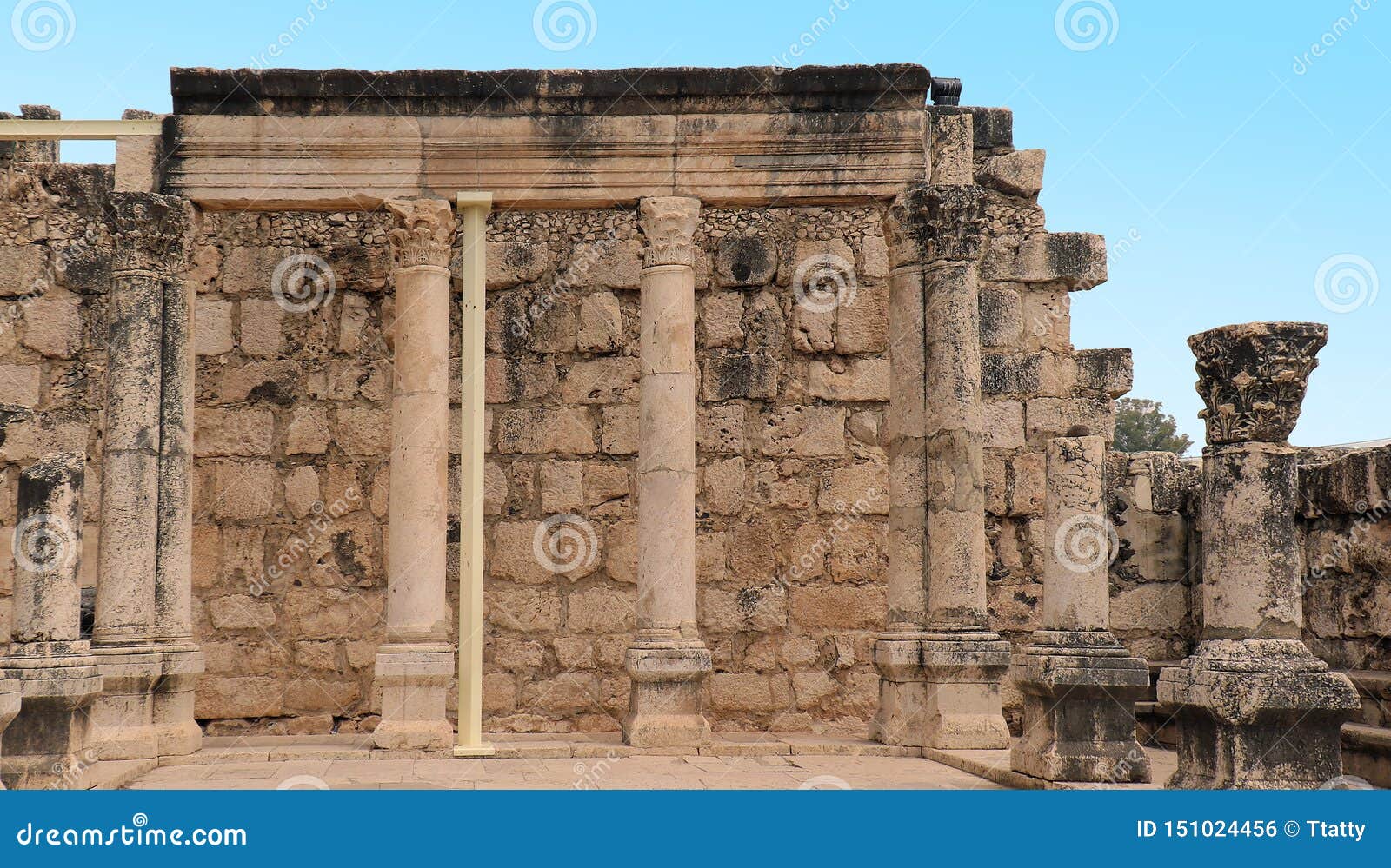 Ancient Architecture Columns Stock Photo - Image of history, ruin ...