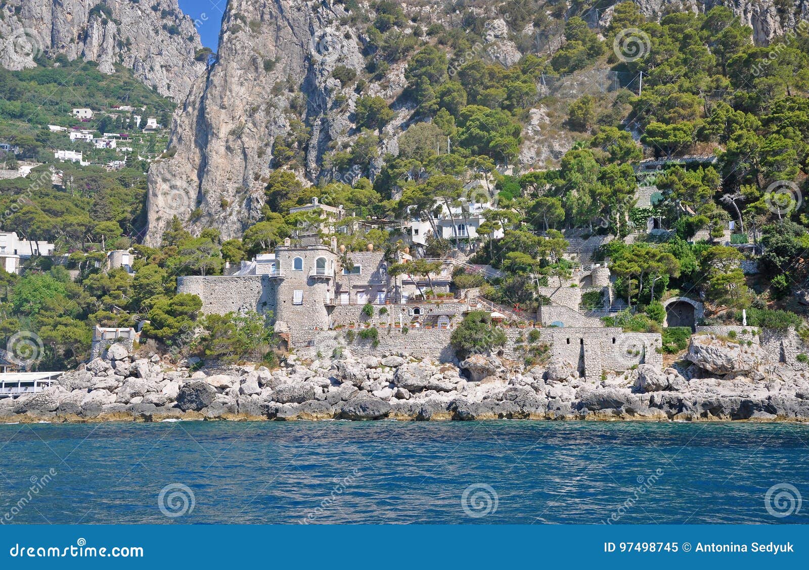 Ancient Architecture on the Island of Capri Stock Image - Image of ...