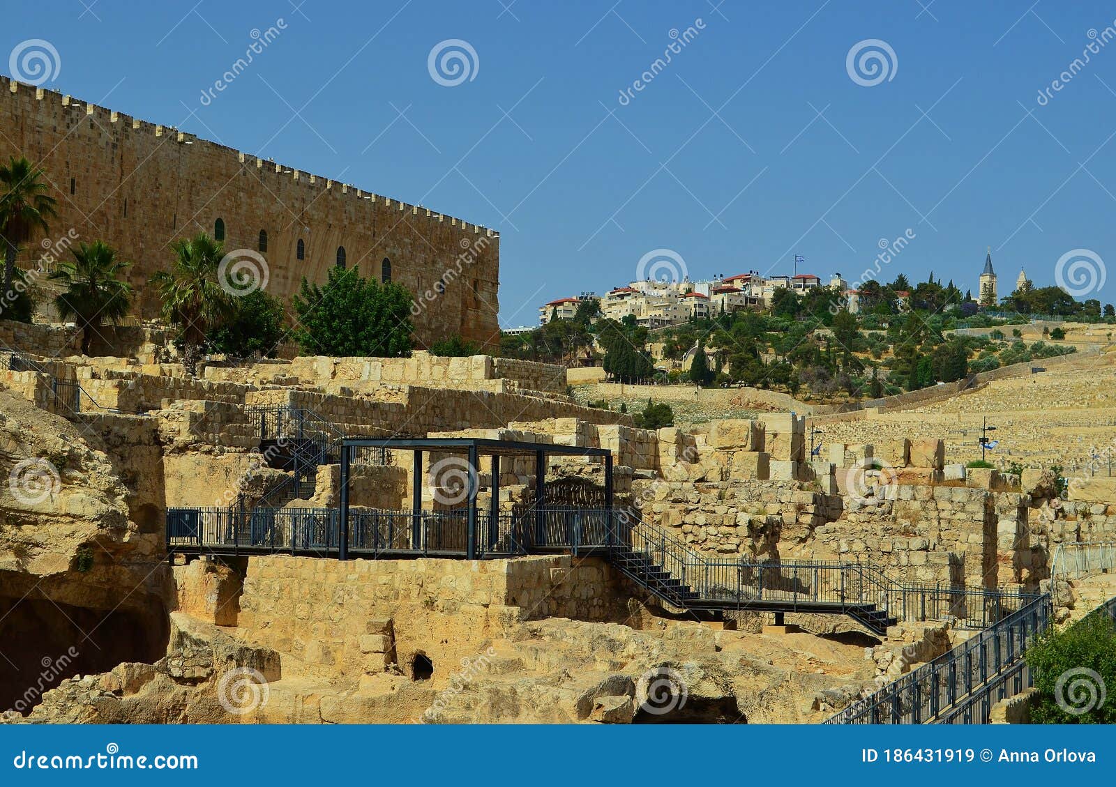 Ancient Architecture of Jerusalem Stock Image - Image of architecture ...