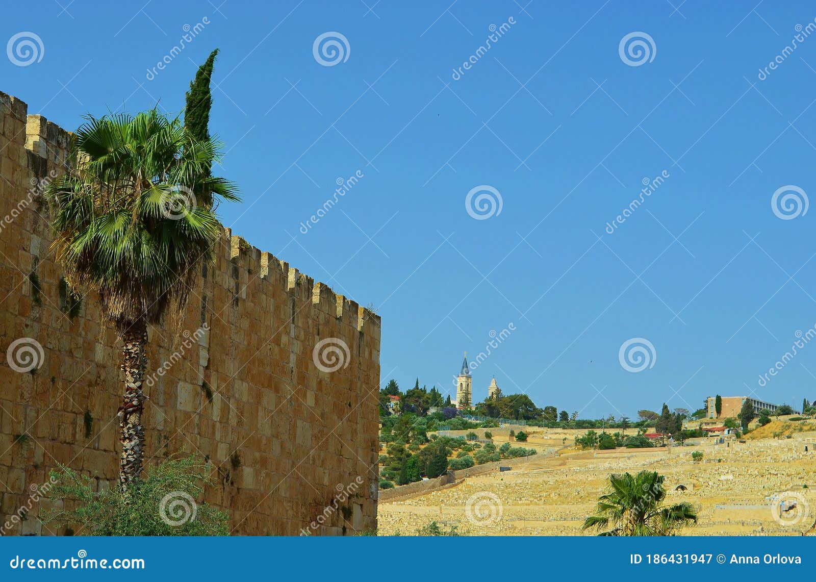 Ancient Architecture of Jerusalem Stock Image - Image of summer ...