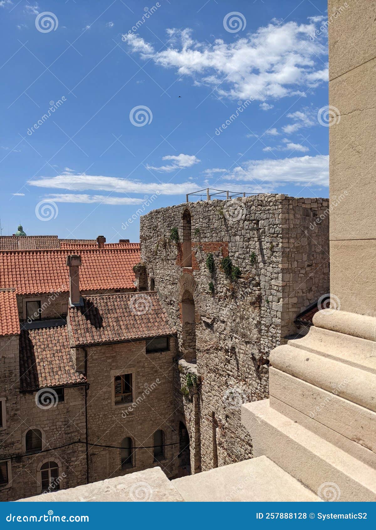 Ancient Architecture Split Croatia Sun Stock Photo - Image of ...