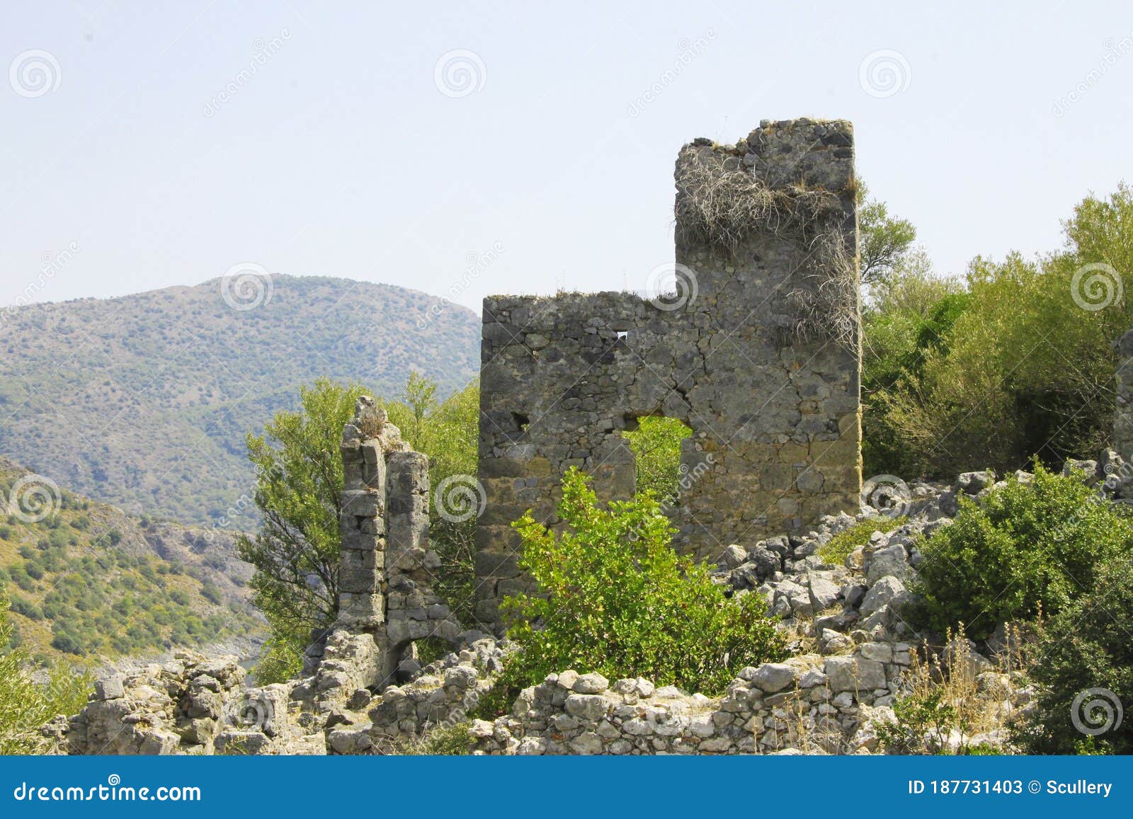 Ancient Architecture on St. Nicholas Island - Gemiler Island, Turkey ...