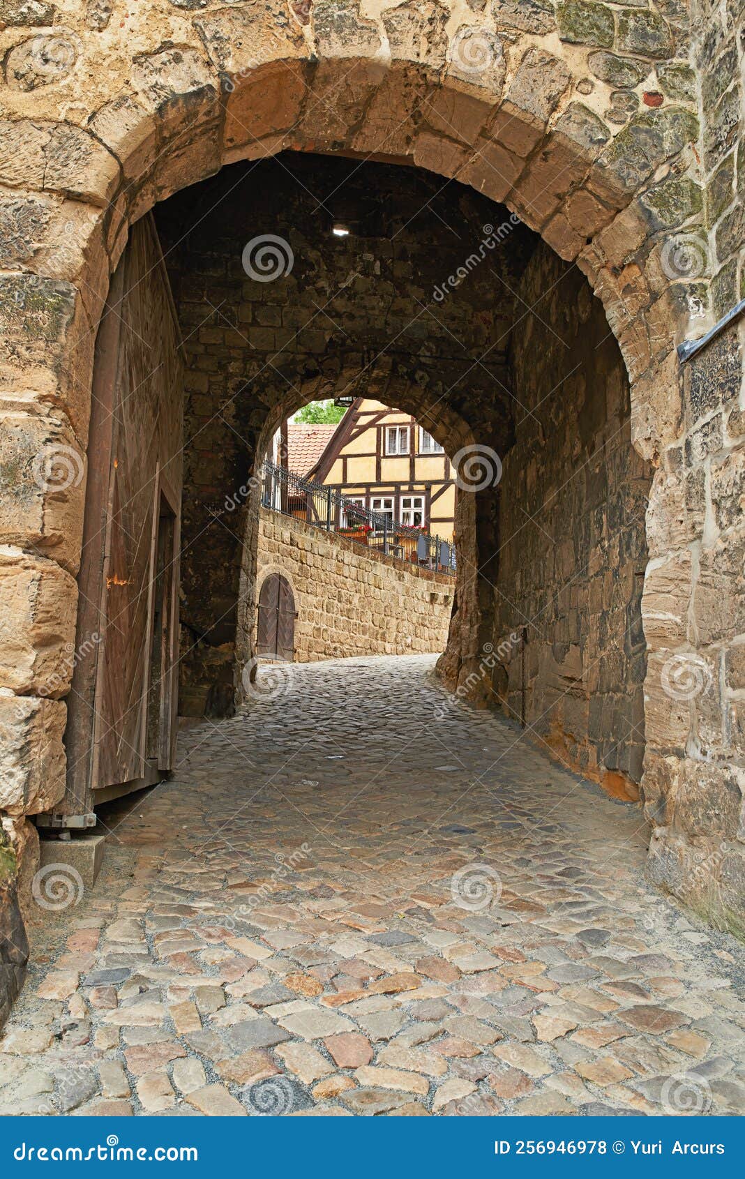 Ancient Archway. an Arched Passageway Leading into an Ancient Part of ...