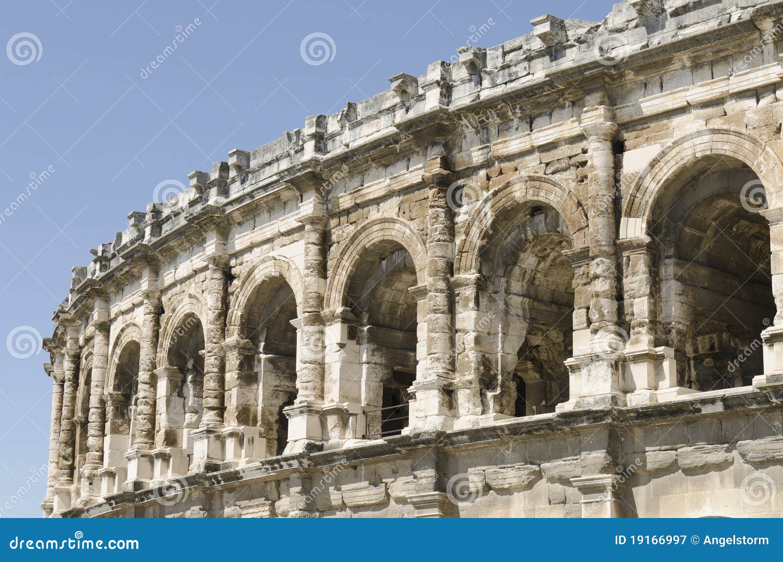 Ancient arenas of Nimes stock image. Image of gard, festivity - 19166997