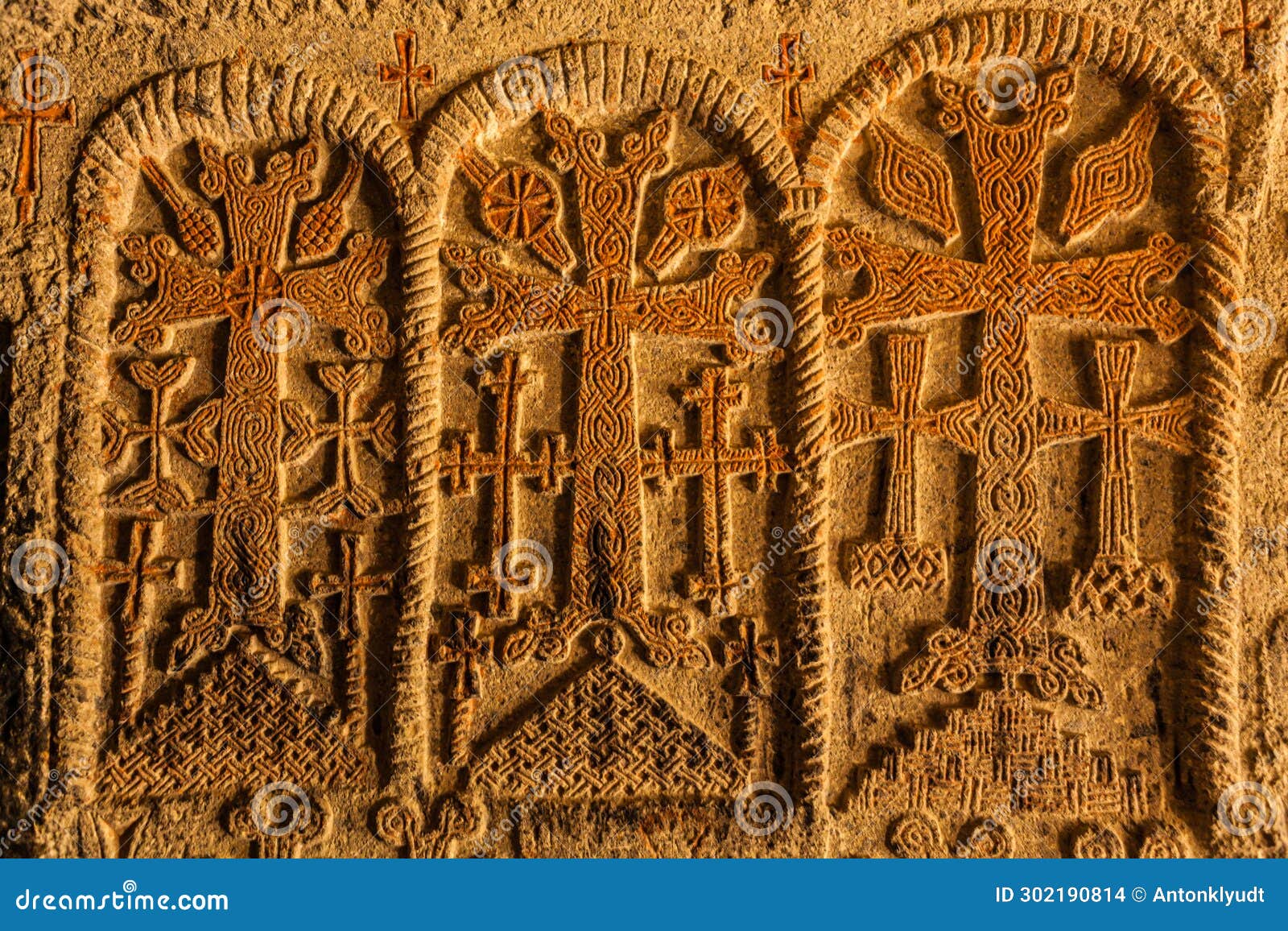 Ancient Armenian Cross Stone Stock Photo - Image of scenics, stone ...