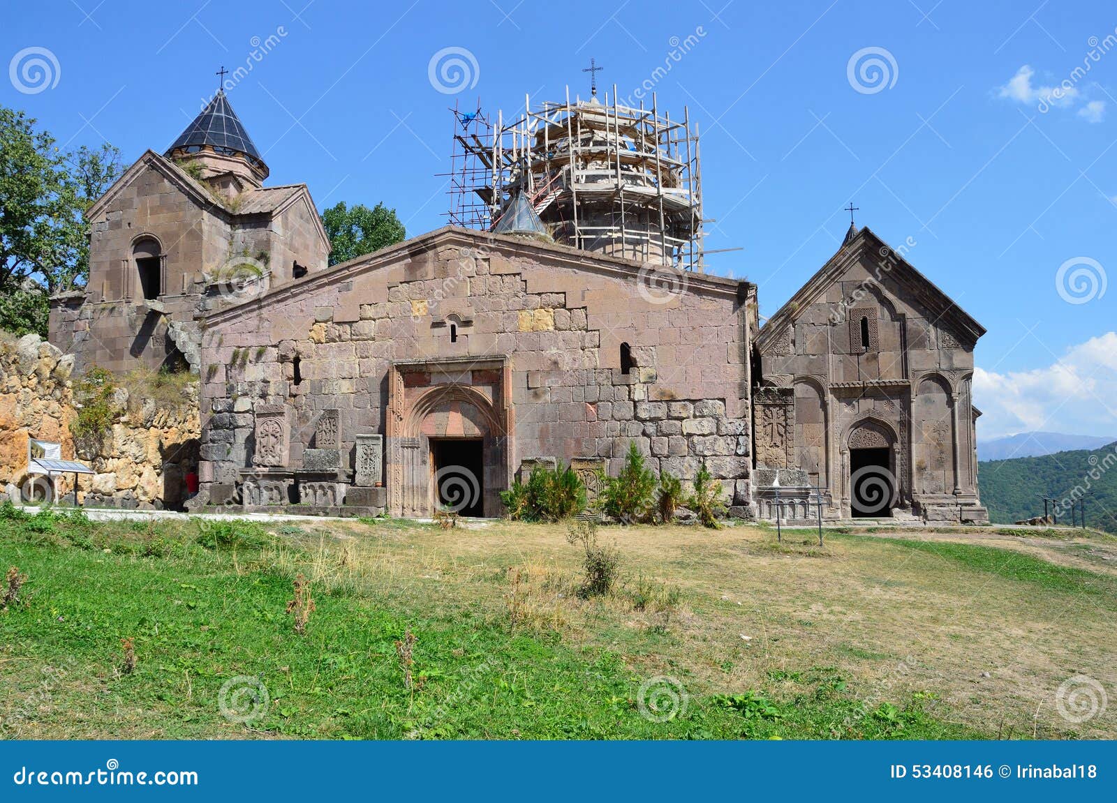 The Ancient Armenian Monastery of Goshavank Stock Photo - Image of ...