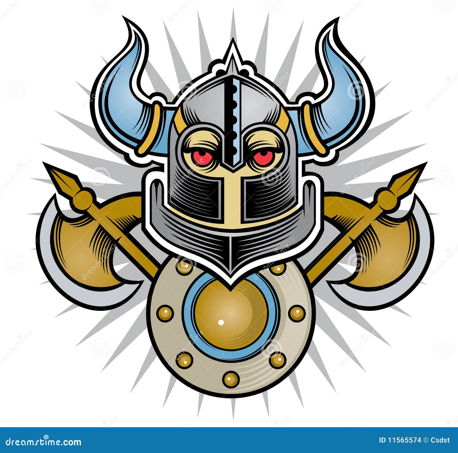 Ancient Armet Vector Illustration | CartoonDealer.com #11565574