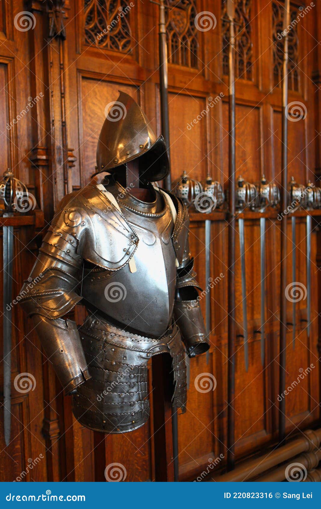 Ancient armor and weapons stock photo. Image of edinburgh - 220823316