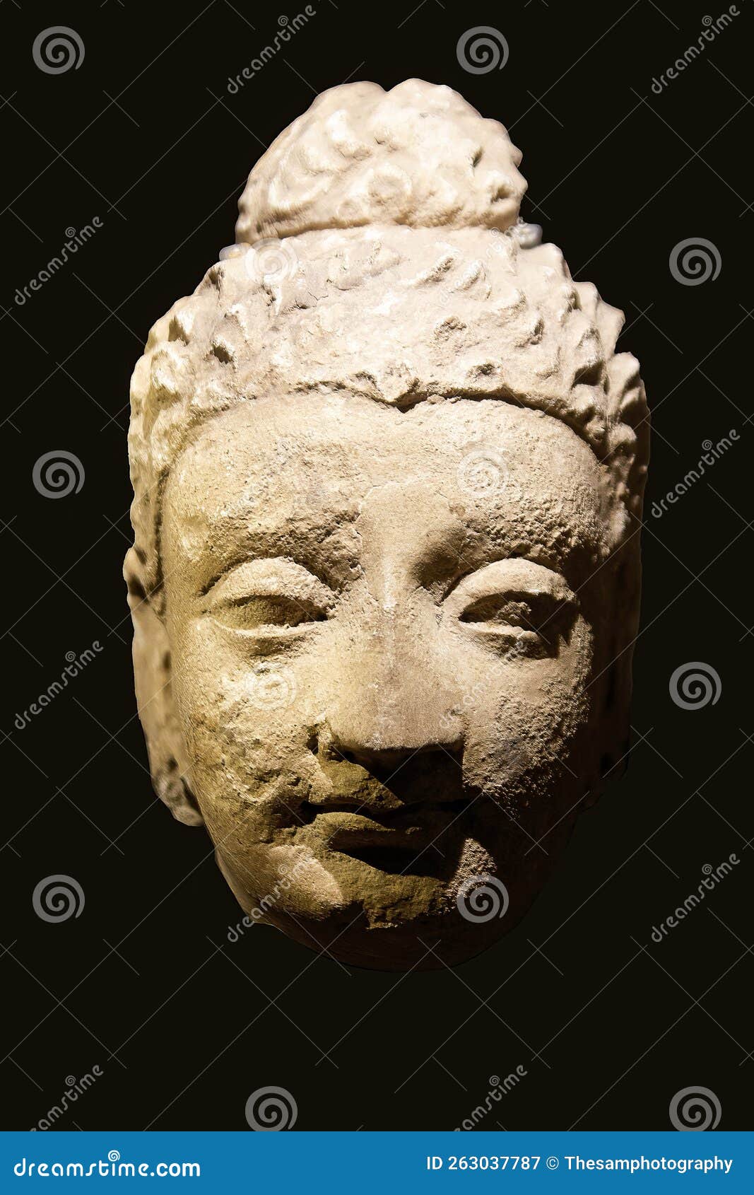 Ancient Art - Head of a Monk Editorial Photography - Image of followers ...