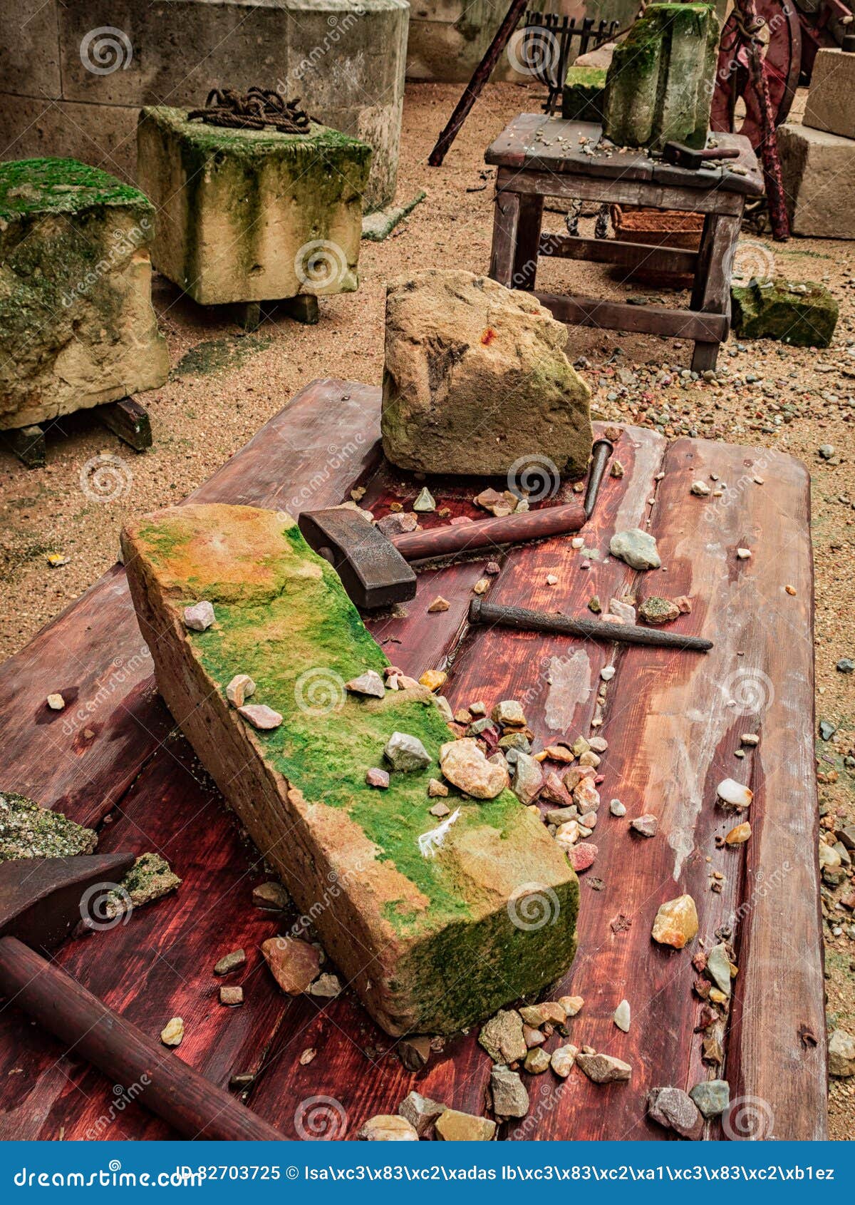 Ancient Artisan Stonecutter Stock Photos - Free & Royalty-Free Stock ...