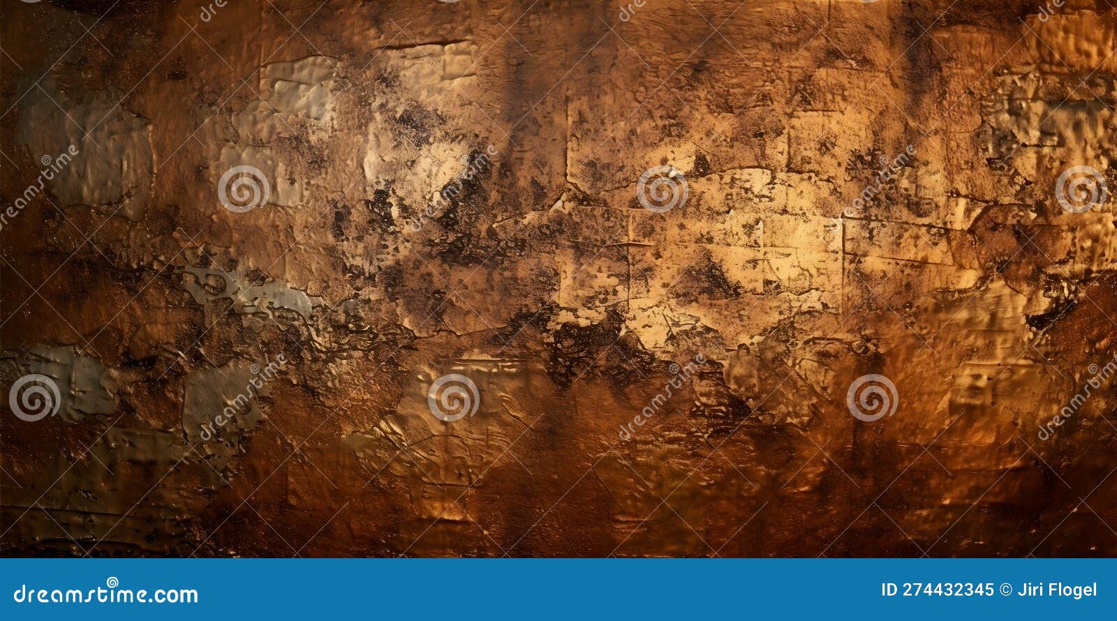 Ancient Artistic Old Grunge Copper Bronze Rusty Texture Dark Background ...