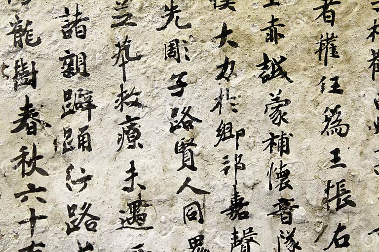 Old Asian lettering stock image. Image of symbol, chinese - 112801525