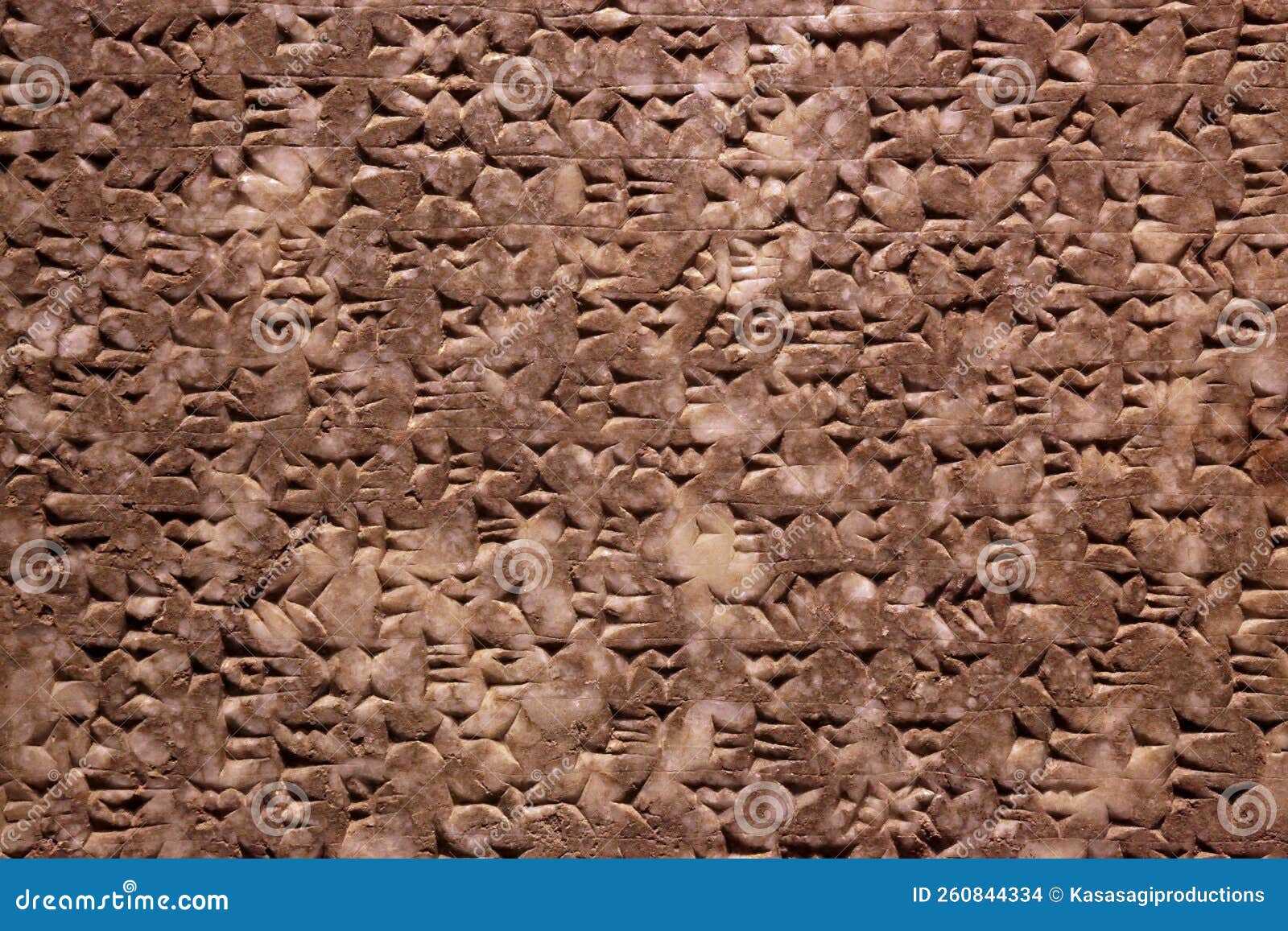 Ancient Assyrian Cuneiform Writing Stock Photo - Image of archeology ...