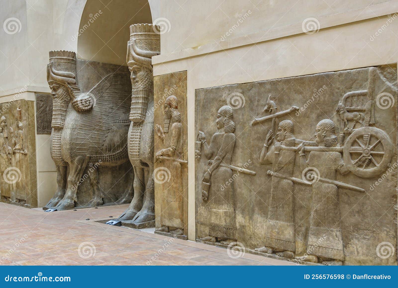 Ancient Assyrian Wall Carvings Stock Image | CartoonDealer.com #23136097