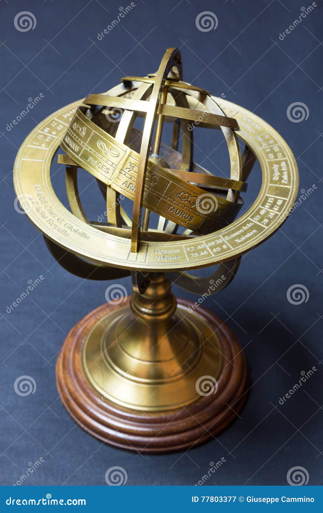 Ancient astrolabe stock image. Image of object, astrolabe - 77803377