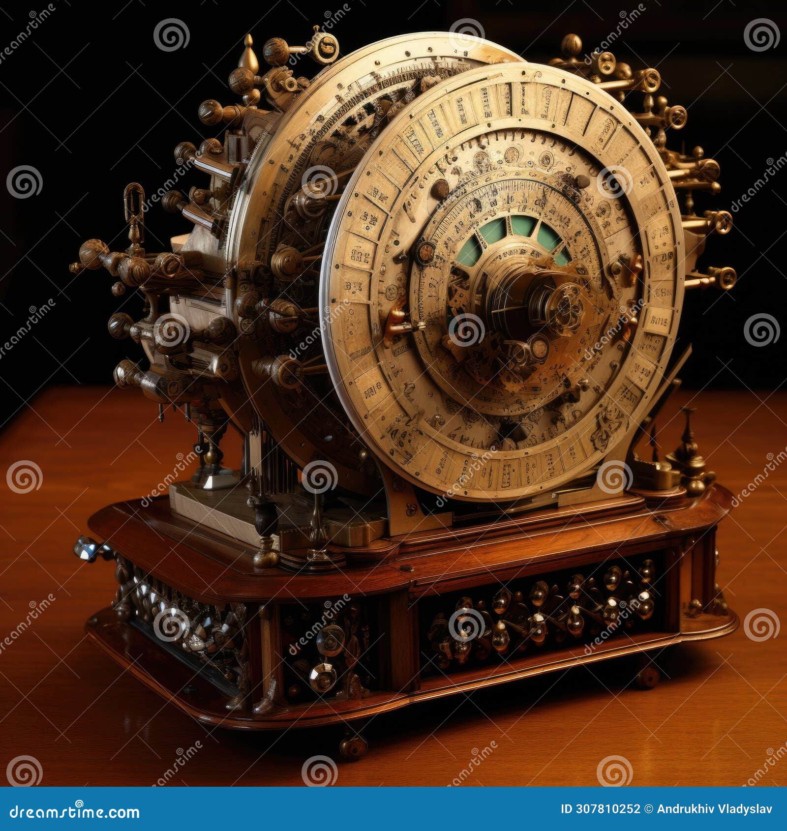 Ancient Astronomical Calculation Machine Stock Illustration ... Ancient Astronomical Calculation Machine Stock Illustration ...