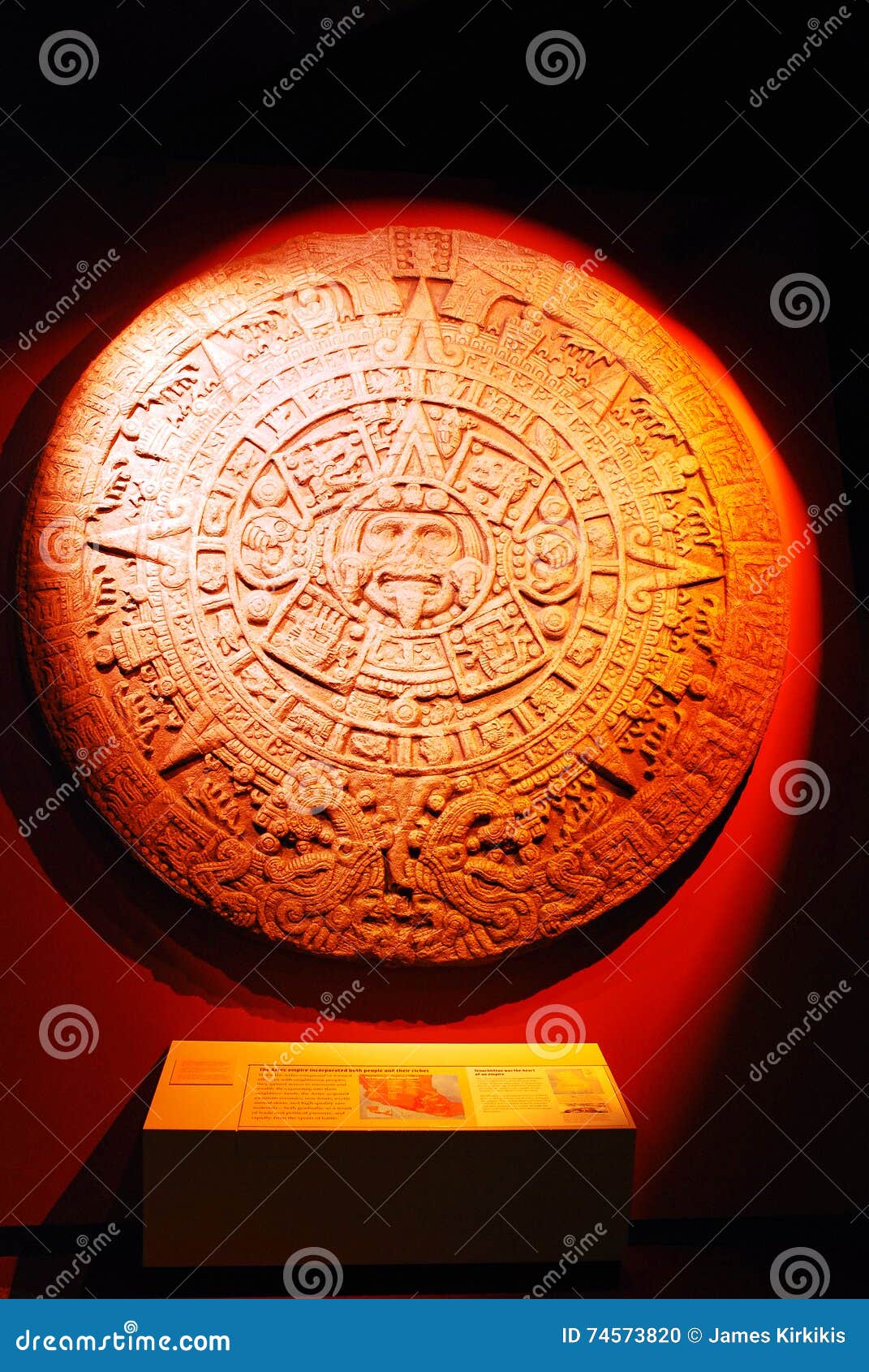Ancient Aztec disc editorial image. Image of columbian - 74573820