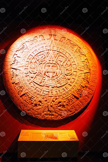 Ancient Aztec disc editorial image. Image of columbian - 74573820