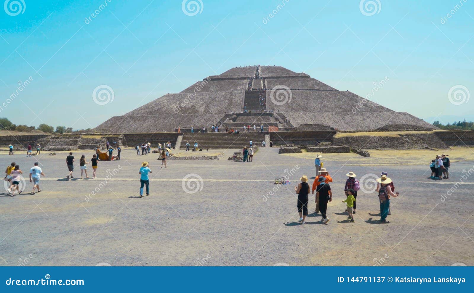 Ancient Aztec Pyramid of Teotihuacan. Pyramid of the Sun 4K Stock Video ...