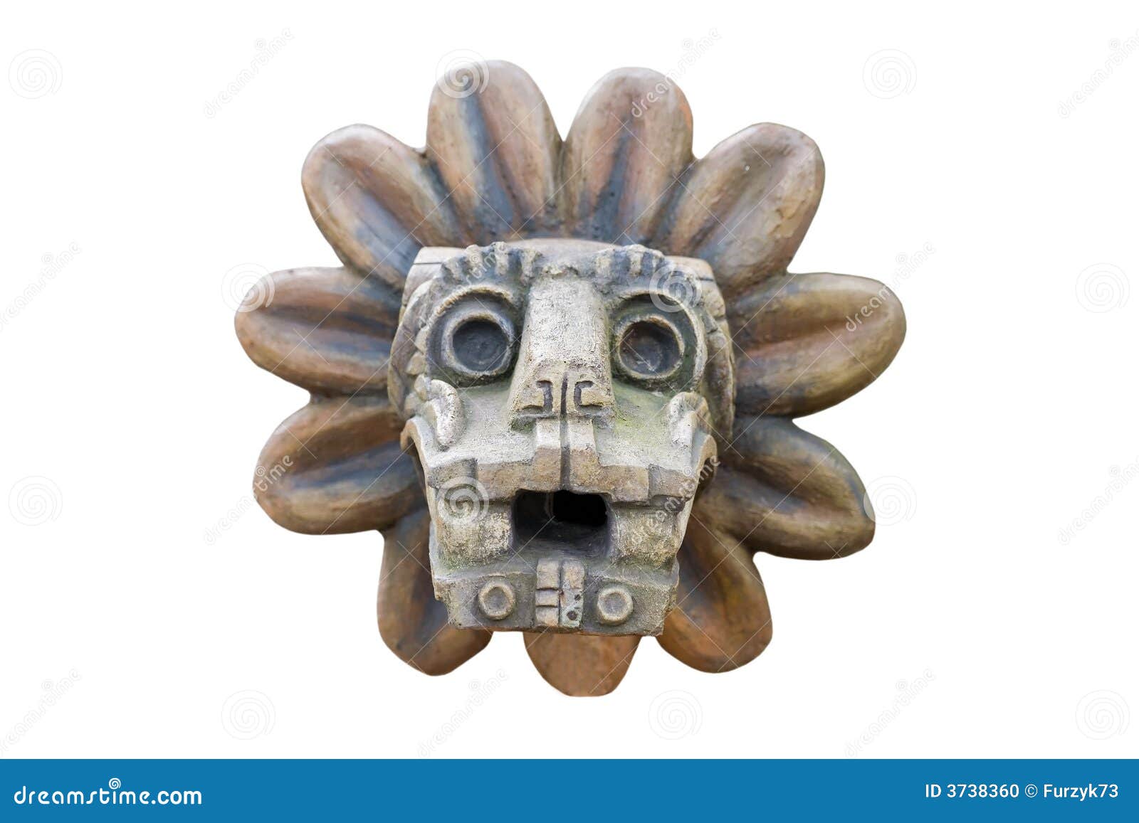 Aztec Sun God Face