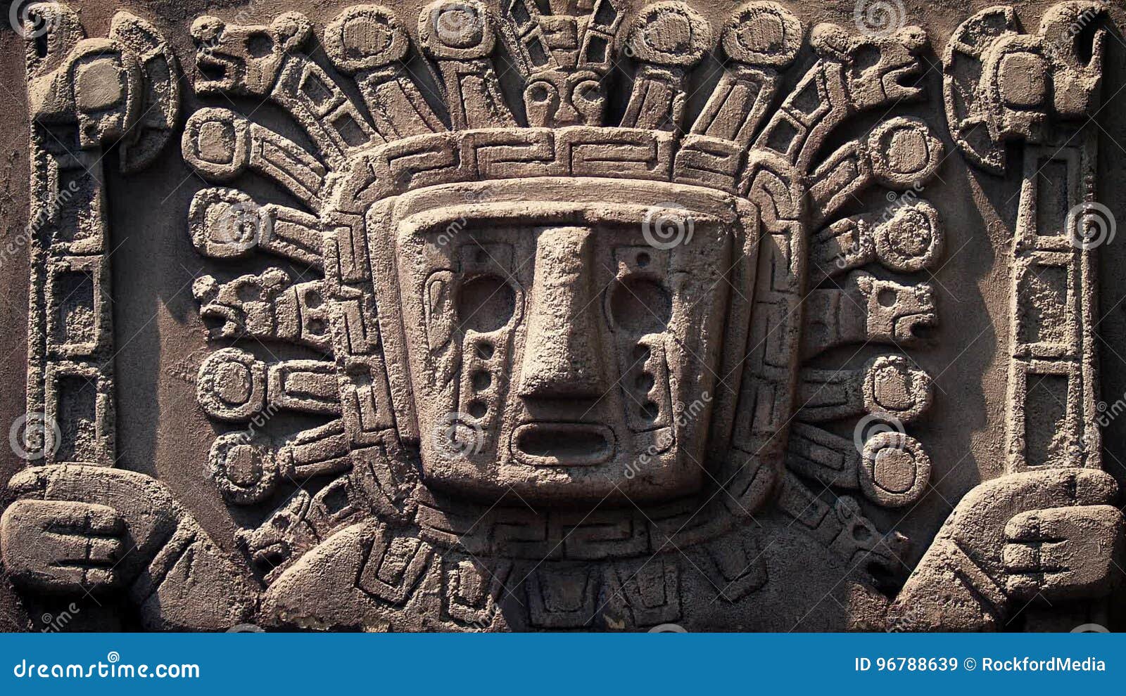 Ancient Aztec Stone Carving Stock Video - Video of mayan, ancient: 96788639