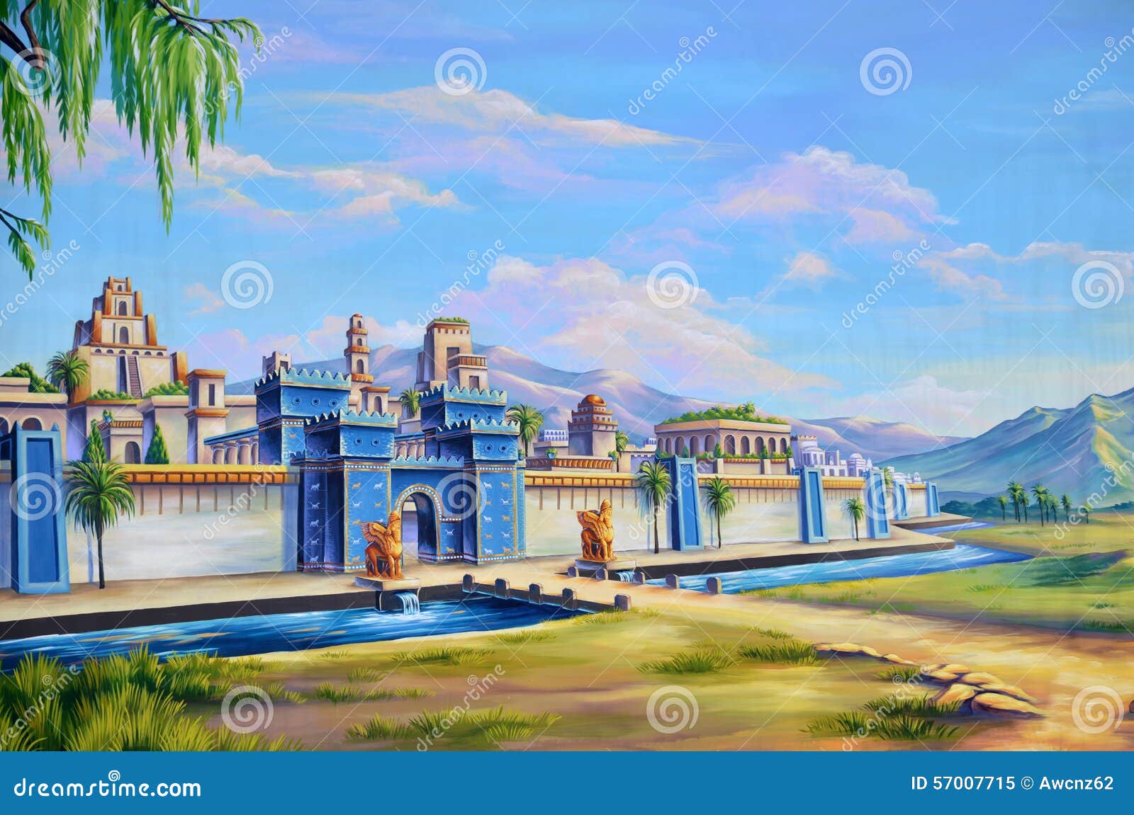 Ancient Babylon Stock Illustration - Image: 57007715