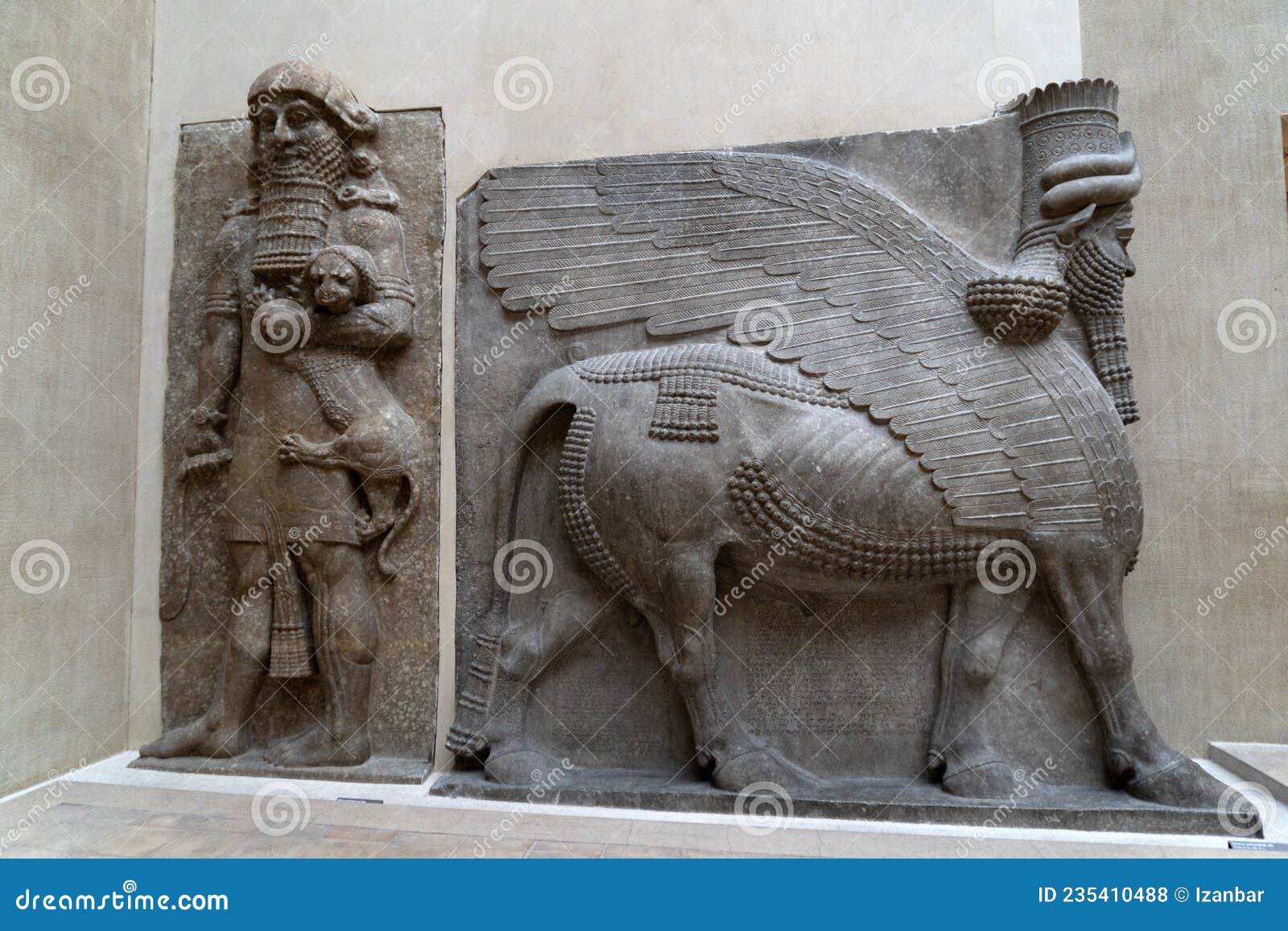 Ancient Babylonia and Assyria Sculpture Editorial Stock Photo - Image ...