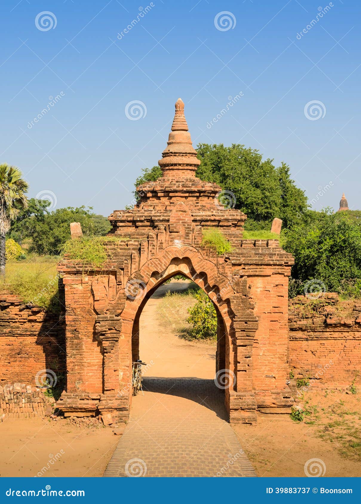 Ancient Bagan Temple, Myanmar Stock Image - Image of brick, wall: 39883737